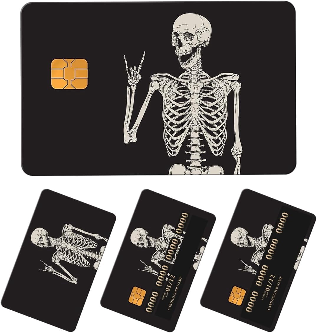 GZHJMY Credit Card Skin, Cute Debit Card Skin Sticker, 4Pcs Stylish ...