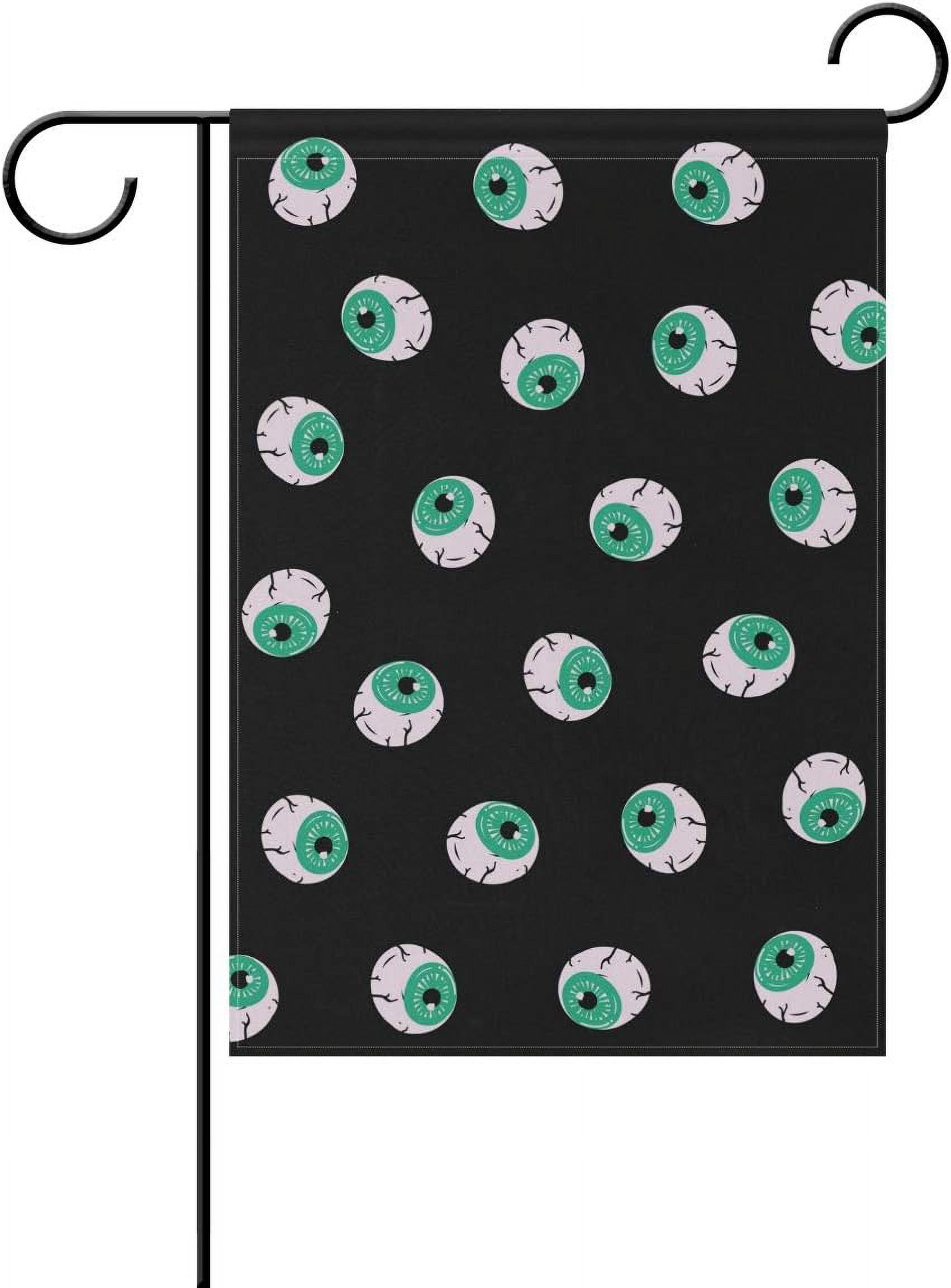GZHJMY Creepy Eyeballs Garden Flag Yard Banner Polyester for Home ...