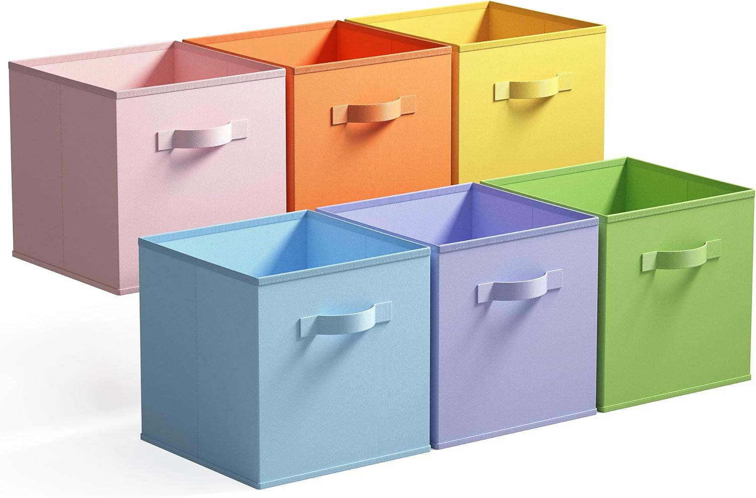 GZHJMY Cube Storage Bins, 13x13 Cube Storage Organizer, Multi-color ...