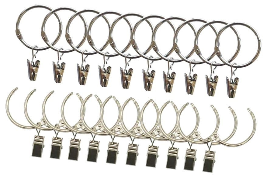 GZHJMY Curtain Clips with 3 inch Interior Diameter, to Open and Close ...
