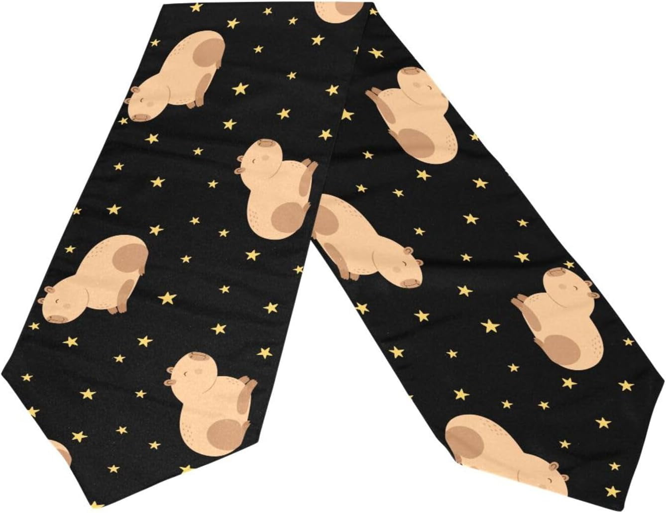 GZHJMY Cute Capybara Star Table Runner Seasonal Table Cloth Runner for ...