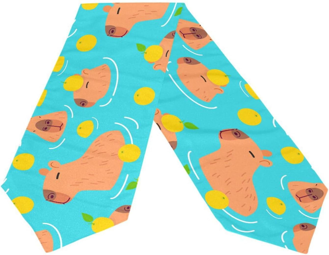 GZHJMY Cute Capybara Table Runner Seasonal Table Cloth Runner for ...