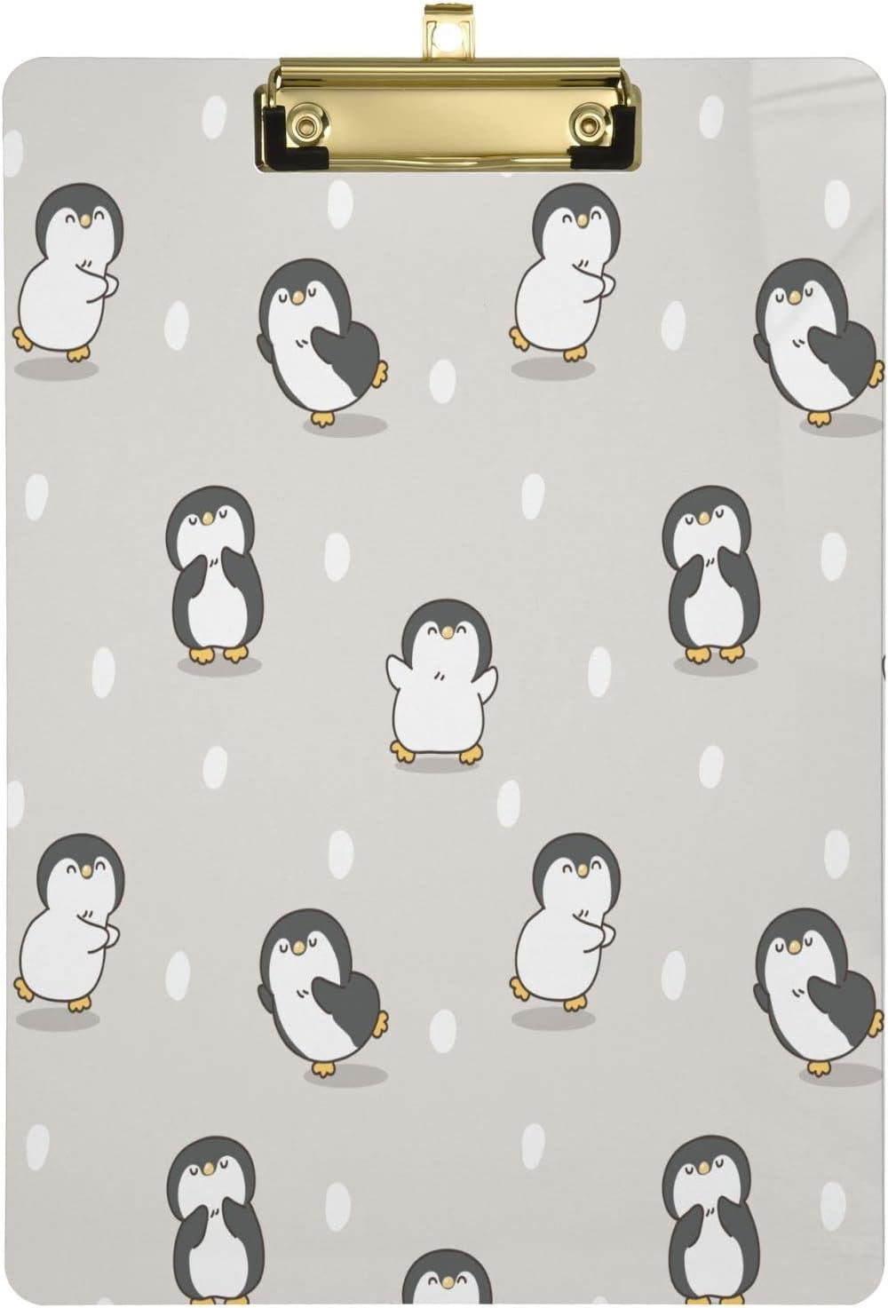 GZHJMY Cute Cartoon Penguin Clipboard,Standard A4 Letter Size Hardboard Office Clipboards with ...