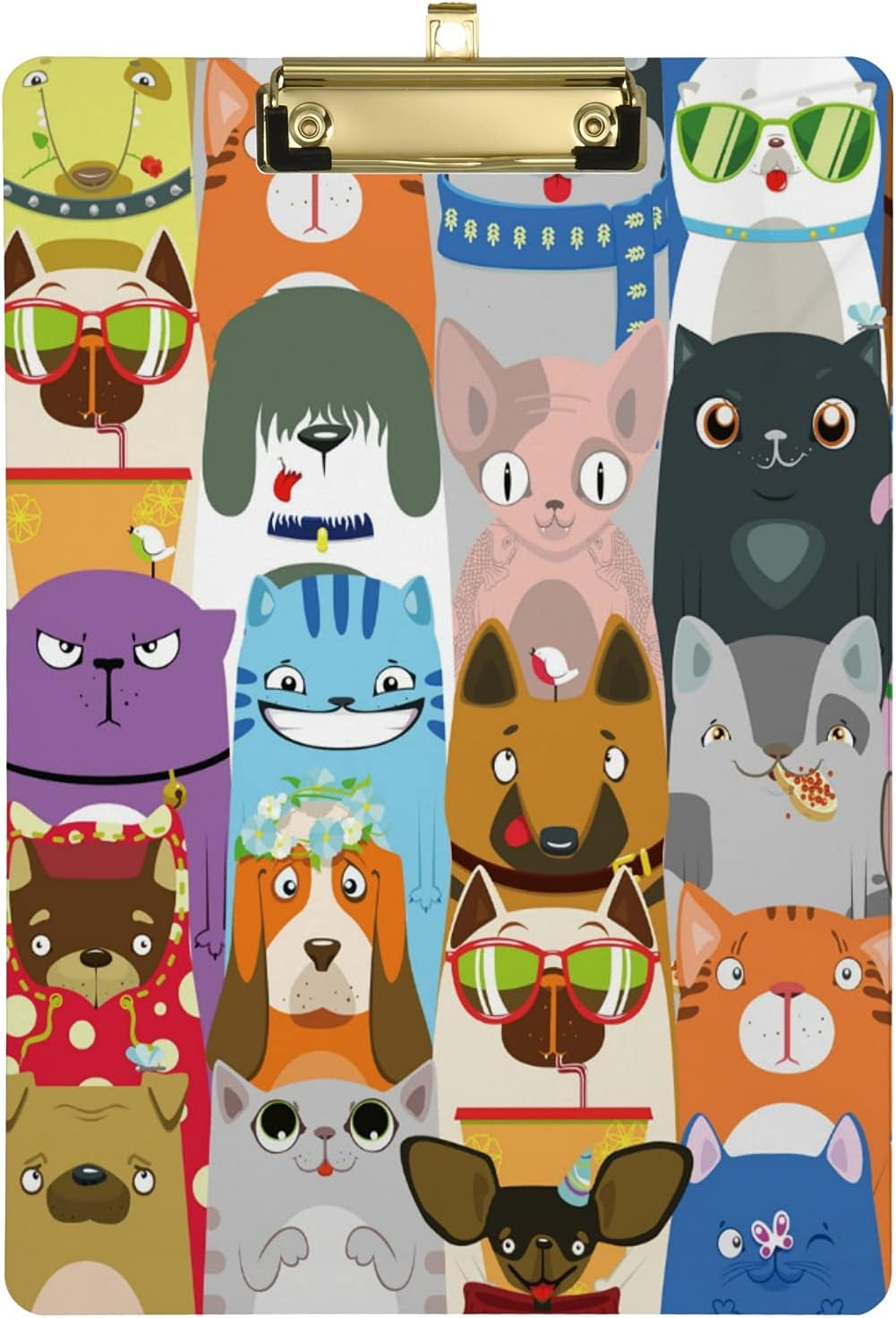 GZHJMY Cute Cat Glassses Acrylic Board Clipboards with Hook up and Low ...