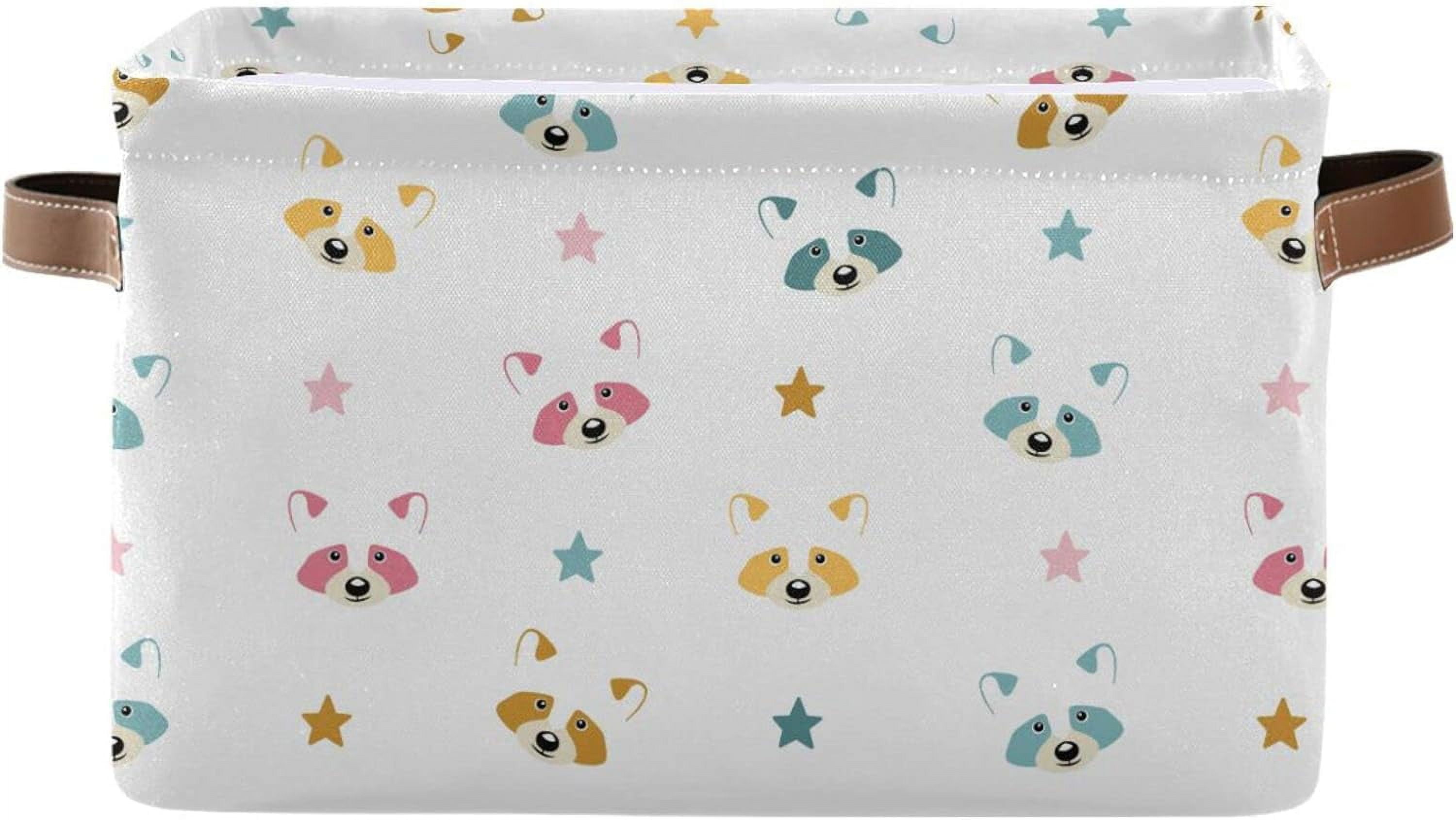 GZHJMY Cute Colorful Raccoon Shelf Storage Baskets, Foldable Fabric ...