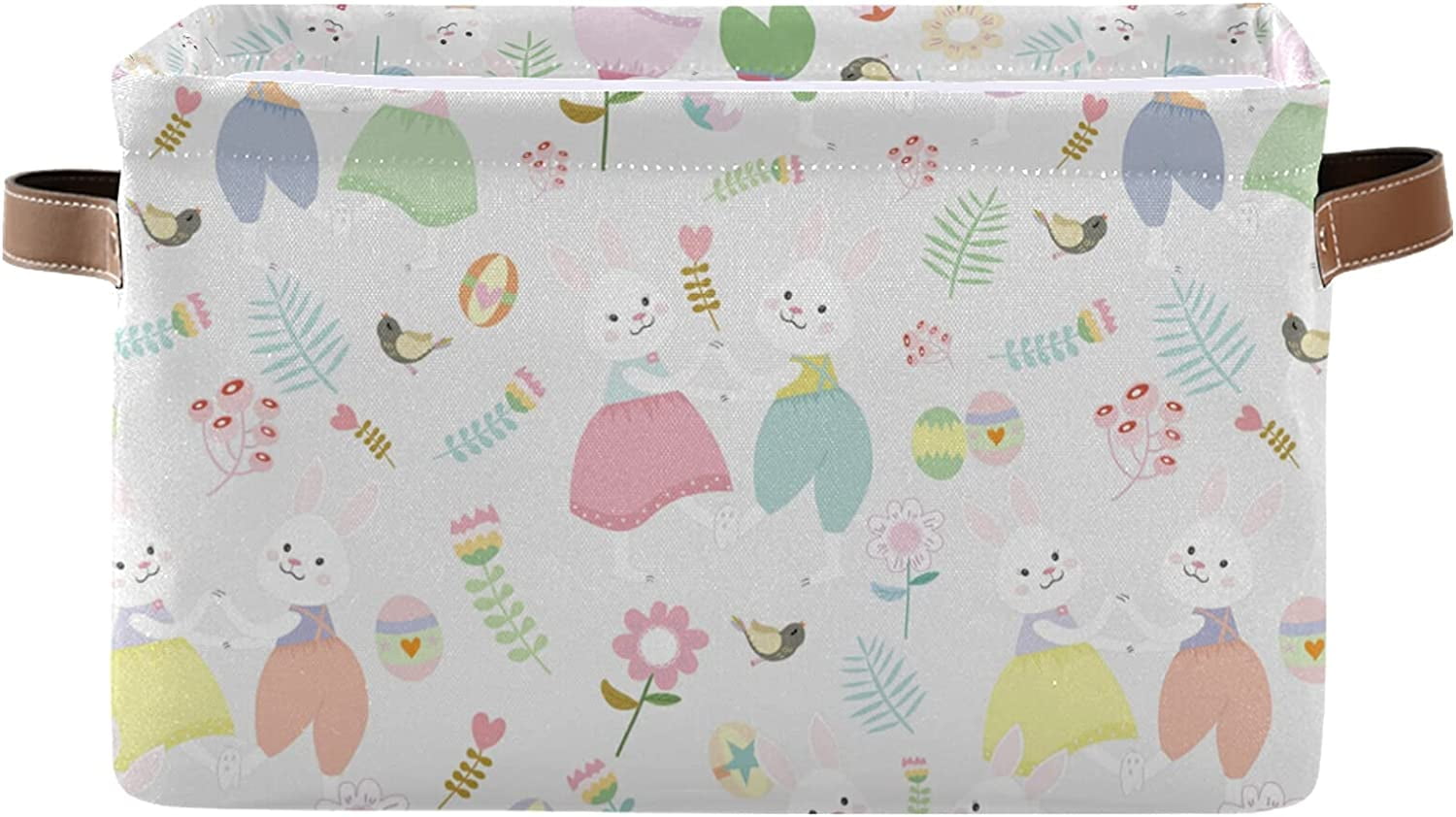 GZHJMY Cute Couple Rabbit Bunny Storage Bins Collapsible with Handle ...