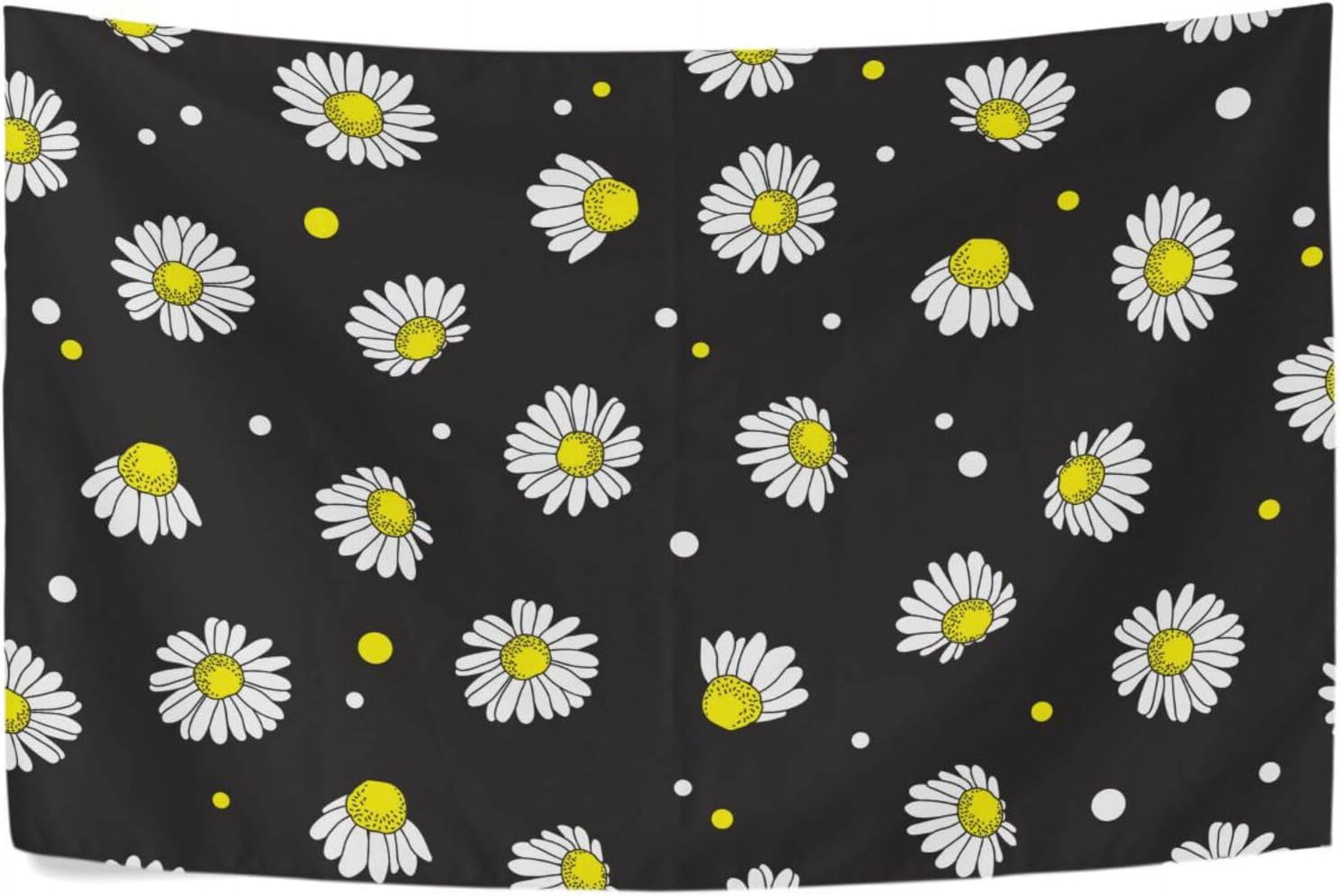 GZHJMY Cute Daisy Print Tapestry Aesthetic Tapestry for Bedroom ...