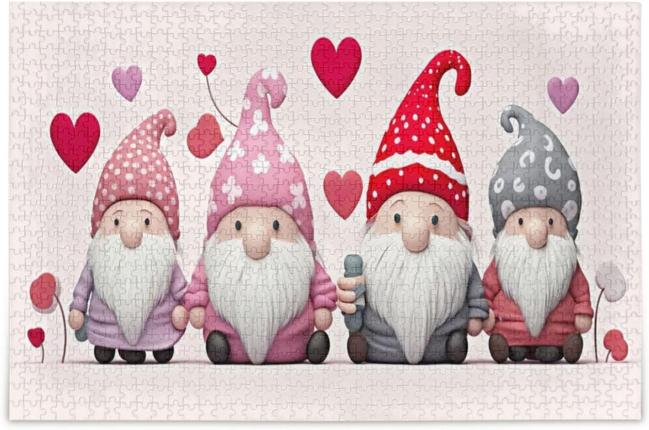GZHJMY Cute Gnomes Jigsaw Puzzles for Adults or Kids 1000 Piece ...