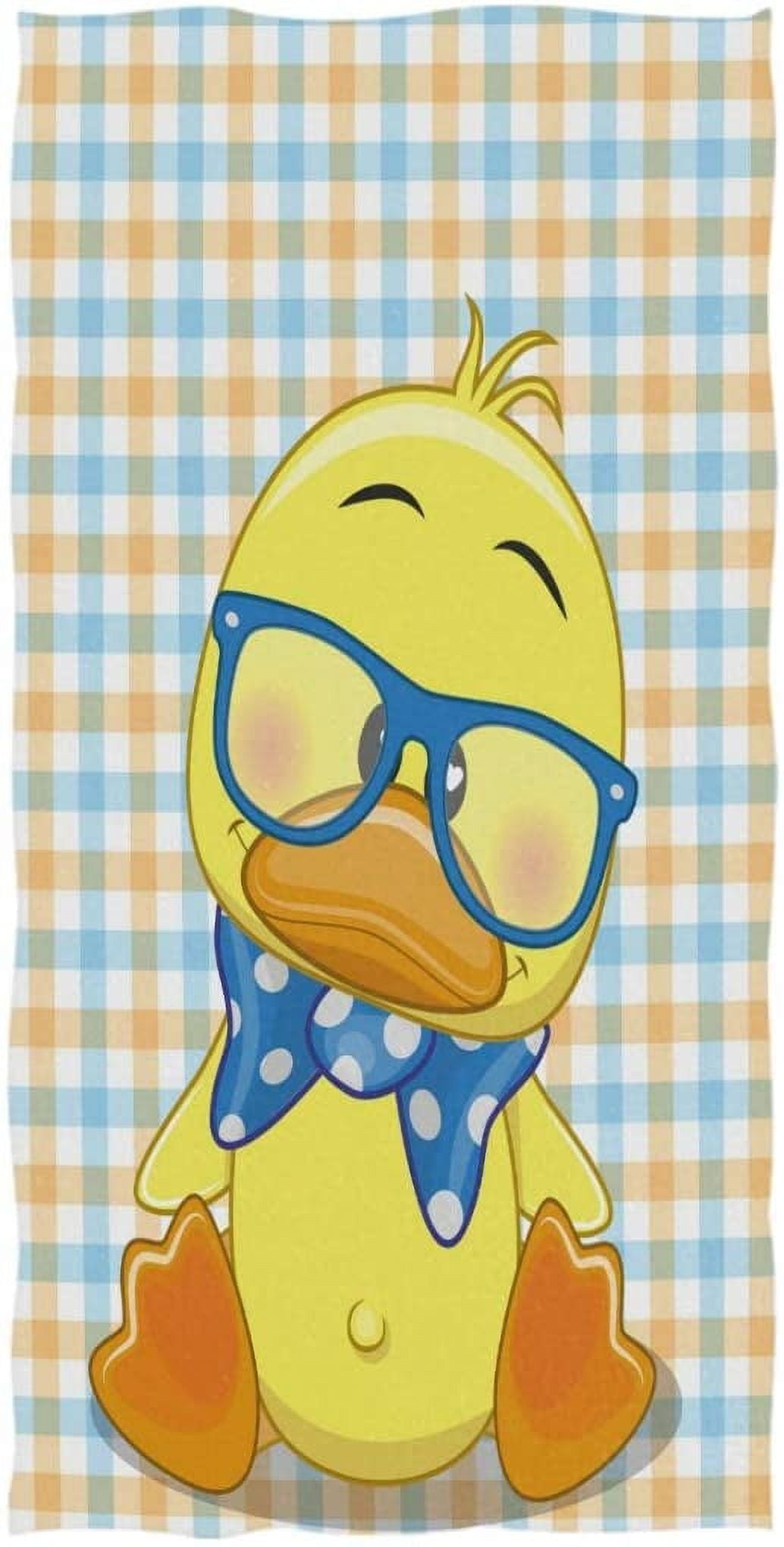 GZHJMY Cute Hipster Duck Plaid Pattern Soft Guest Hand Towels for ...