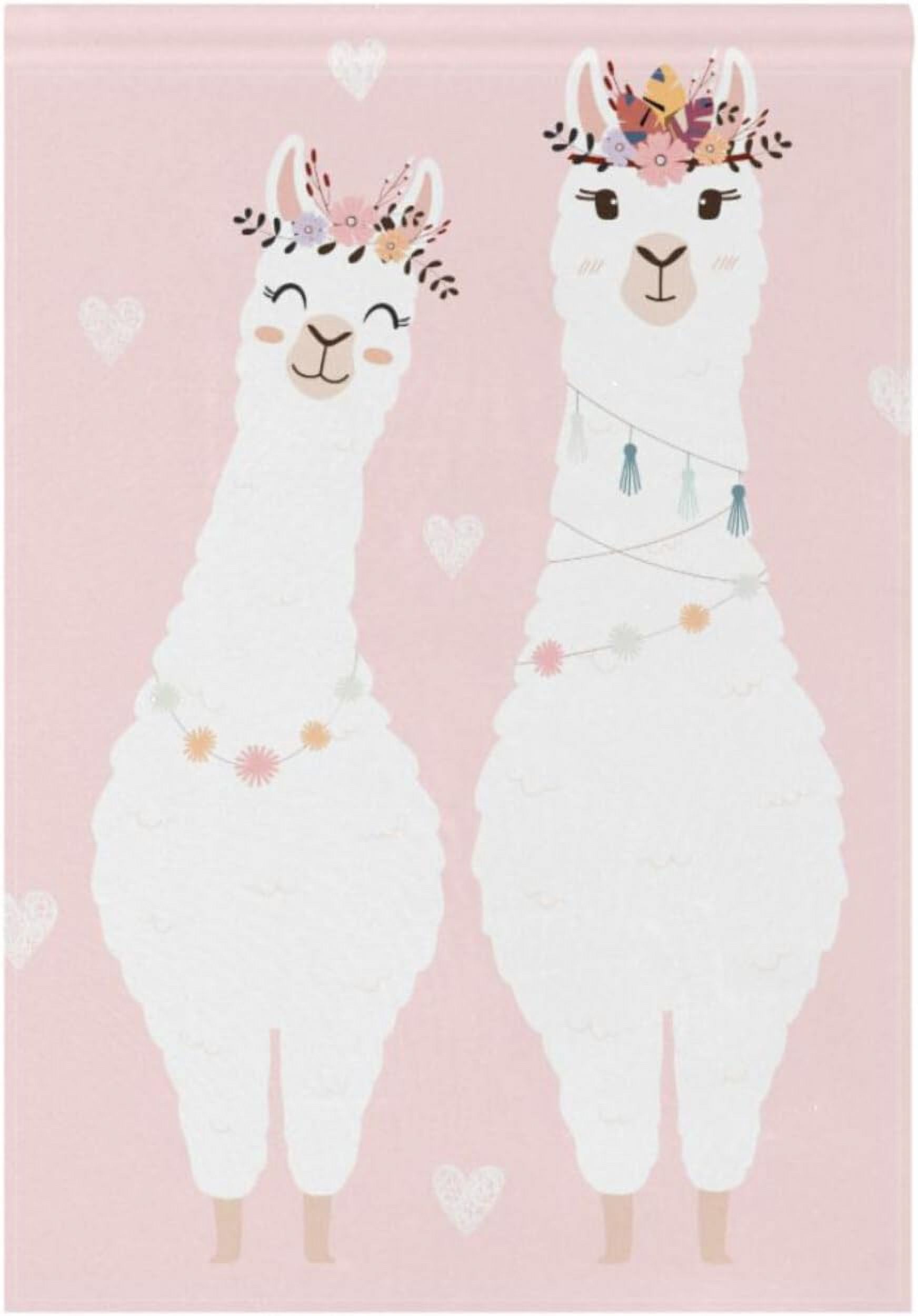 GZHJMY Cute Llamas Wedding Garden Flag 12 x 18 Inch Vertical Double ...