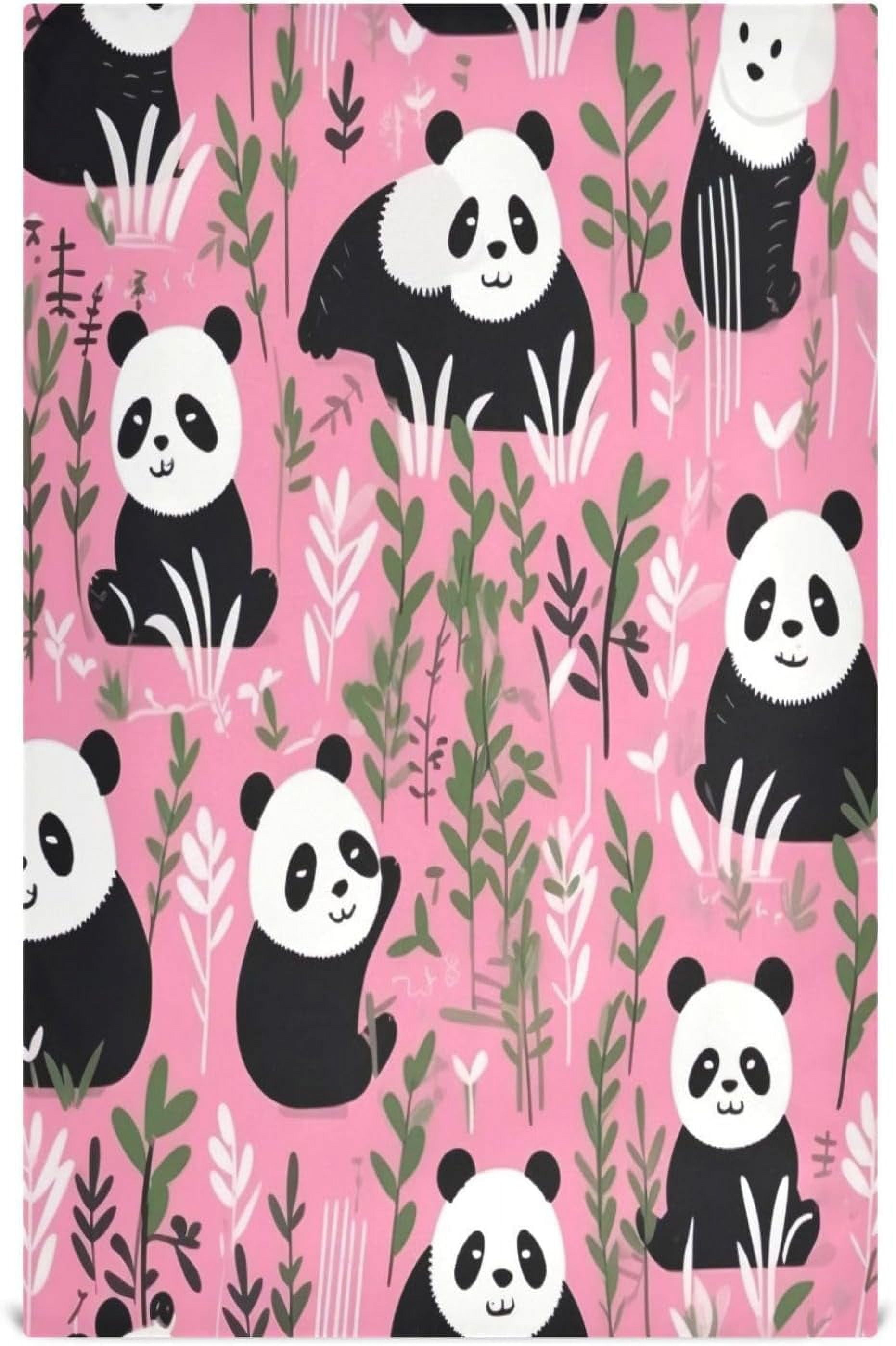 GZHJMY Cute Panda Kitchen Towels 18x28inch Ultra Soft Absorbent Quick ...