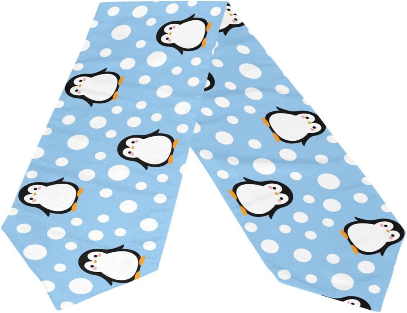 GZHJMY Cute Penguin Polka Dots Table Runner Seasonal Table Cloth Runner ...