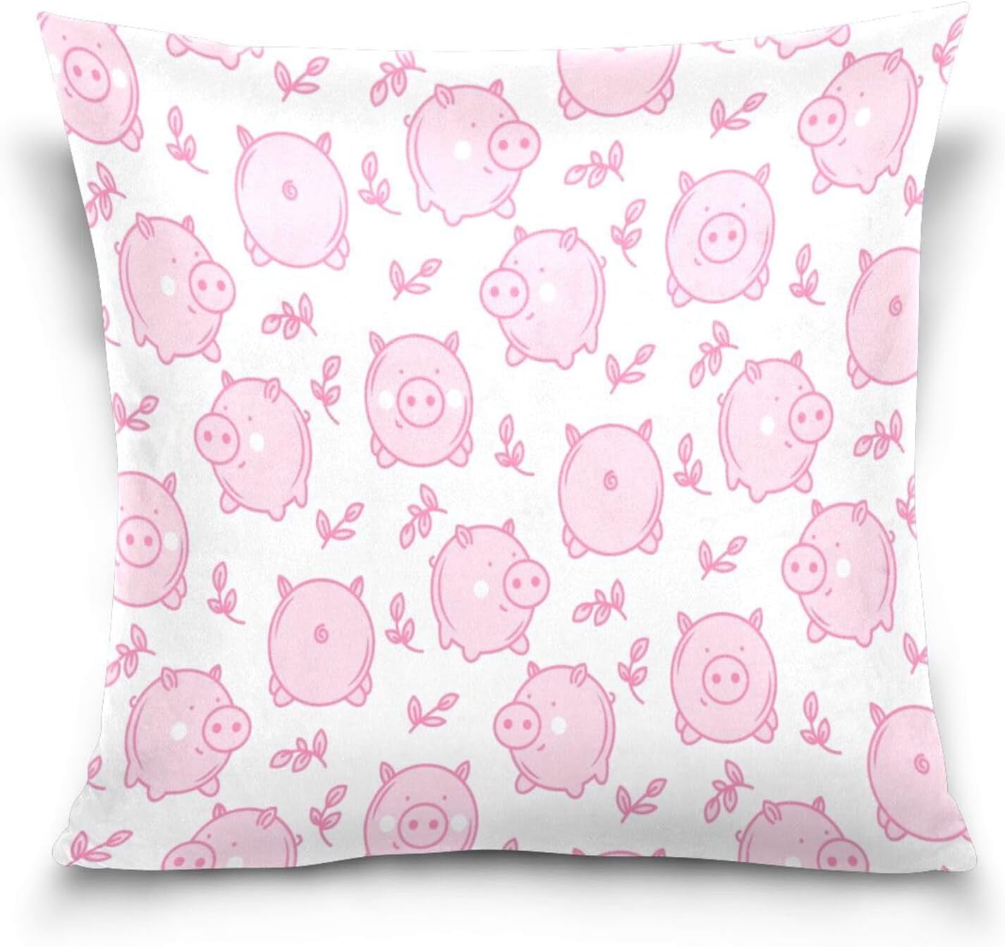 GZHJMY Cute Pigs Pillow Cover 20 x 20 Inch, Soft Decorative Cushion ...