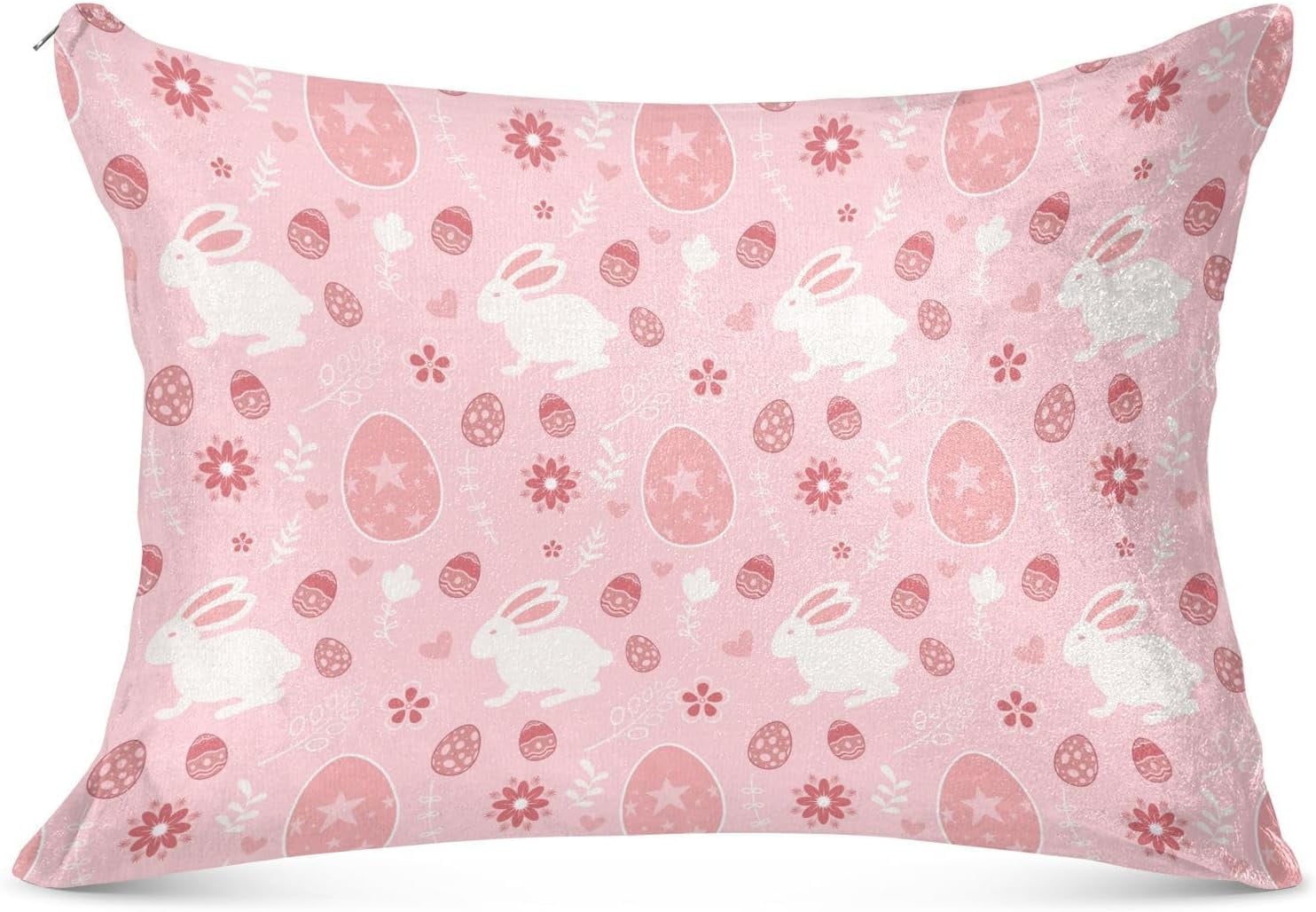 GZHJMY Cute Rabbit Cartoon Pink Eggs Body Pillow Cover with Zipper ...