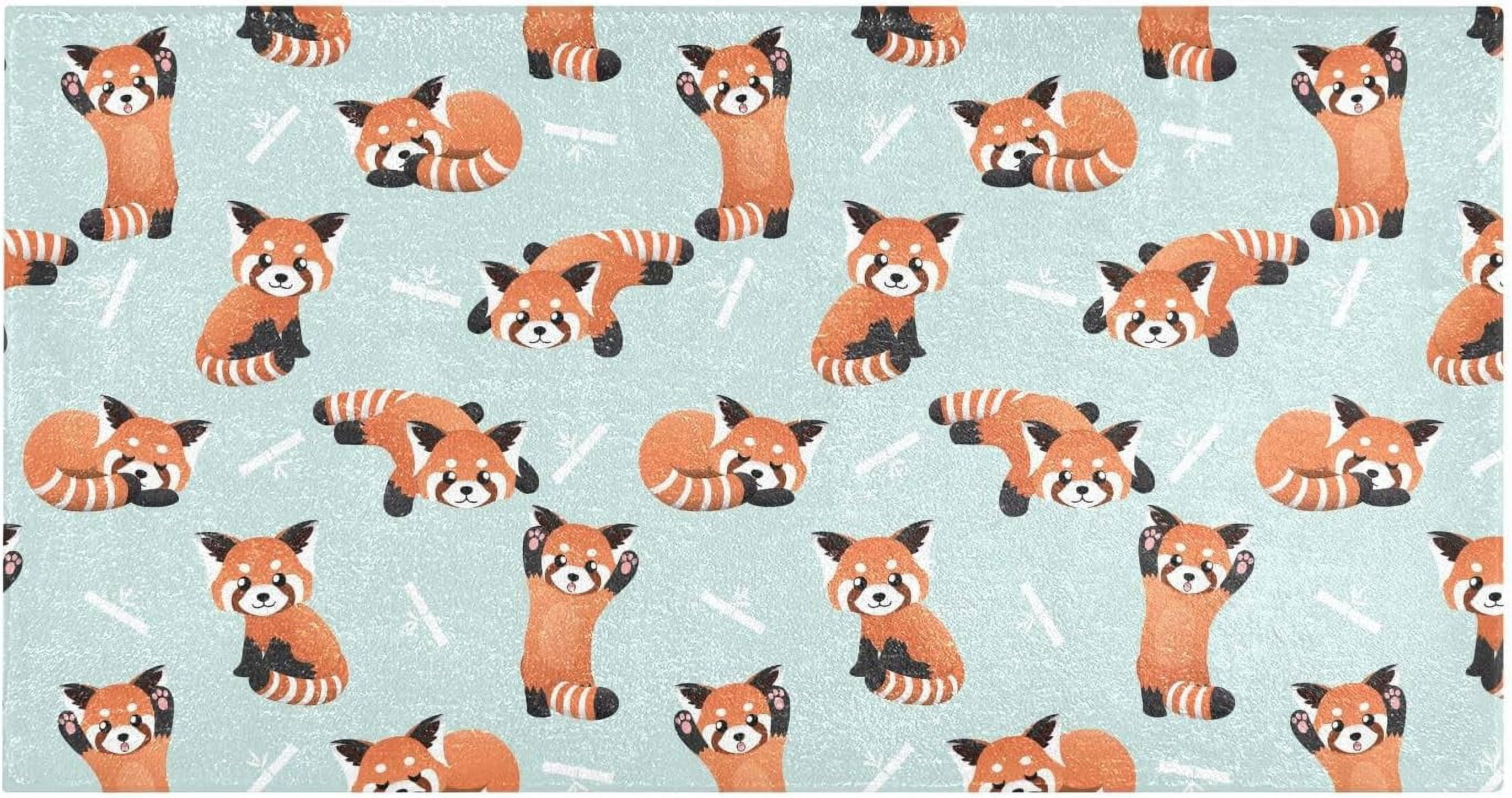 GZHJMY Cute Red Panda Bathroom Rugs Floor Mats Non-Slip Soft Absorbent ...