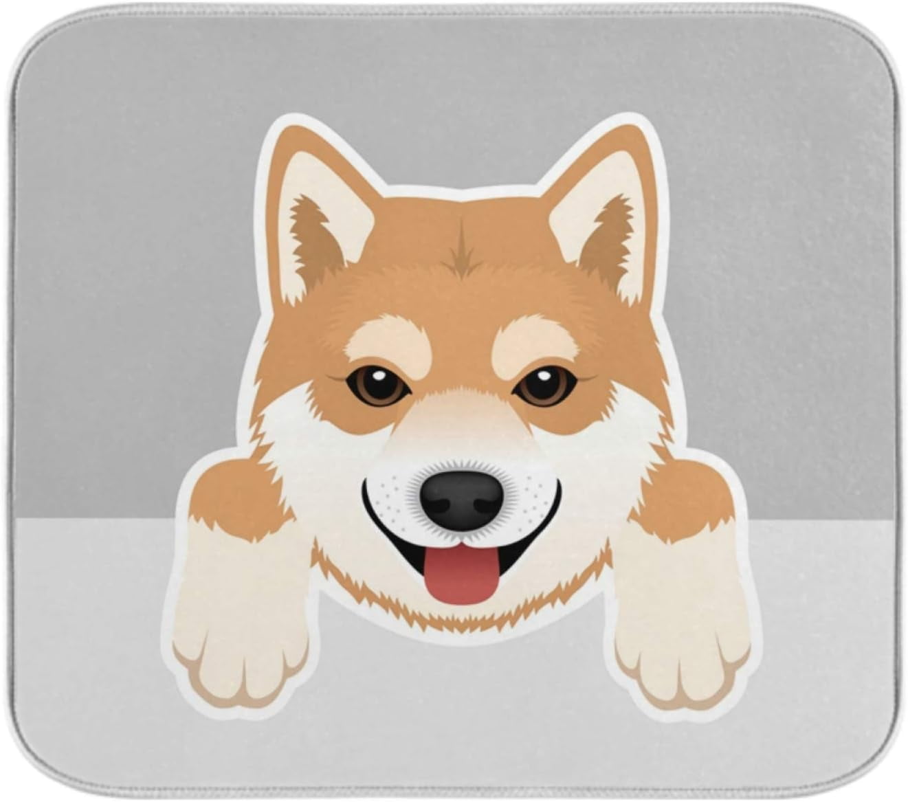 GZHJMY Cute Shiba Inu Puppy Dog Absorbent Dish Drying Mat, 16 x 18 ...