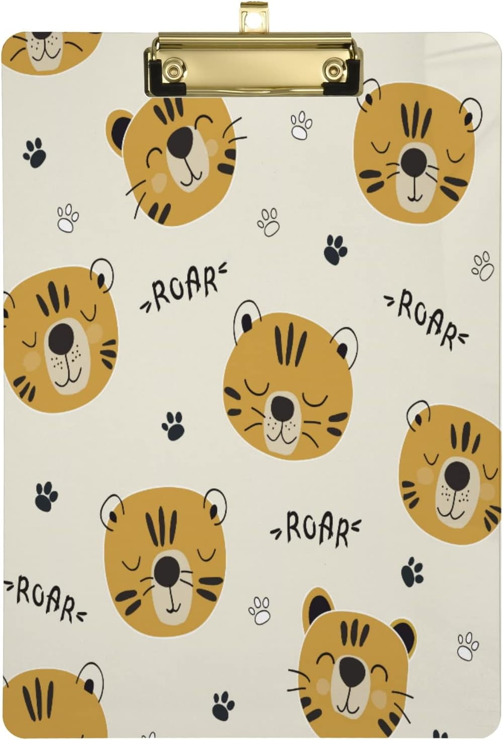GZHJMY Cute Tiger Paw Print Acrylic Clipboard Letter Size 9" x 12.5 ...
