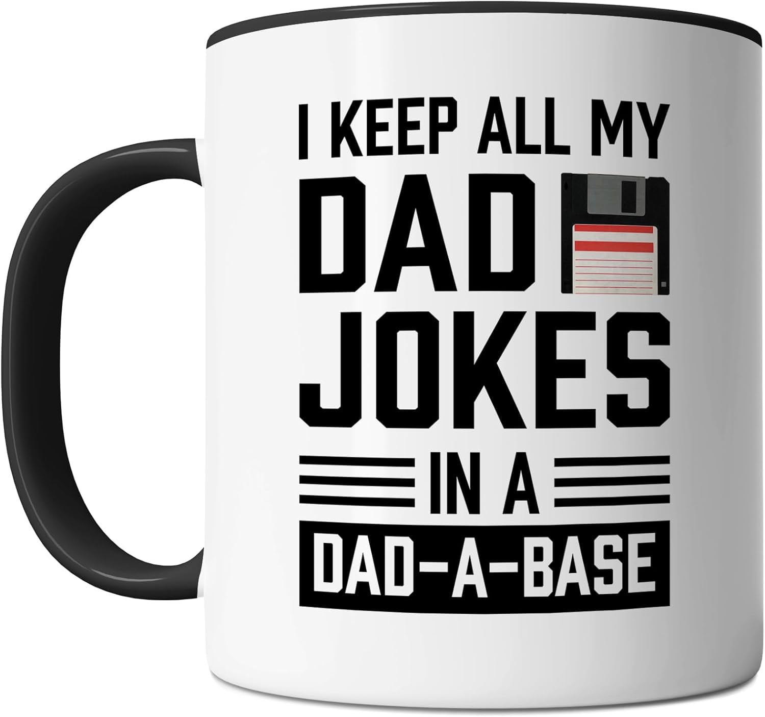 GZHJMY Dad Jokes In Dad--base Mug Dad Mug Funny Father Idea for Mens ...