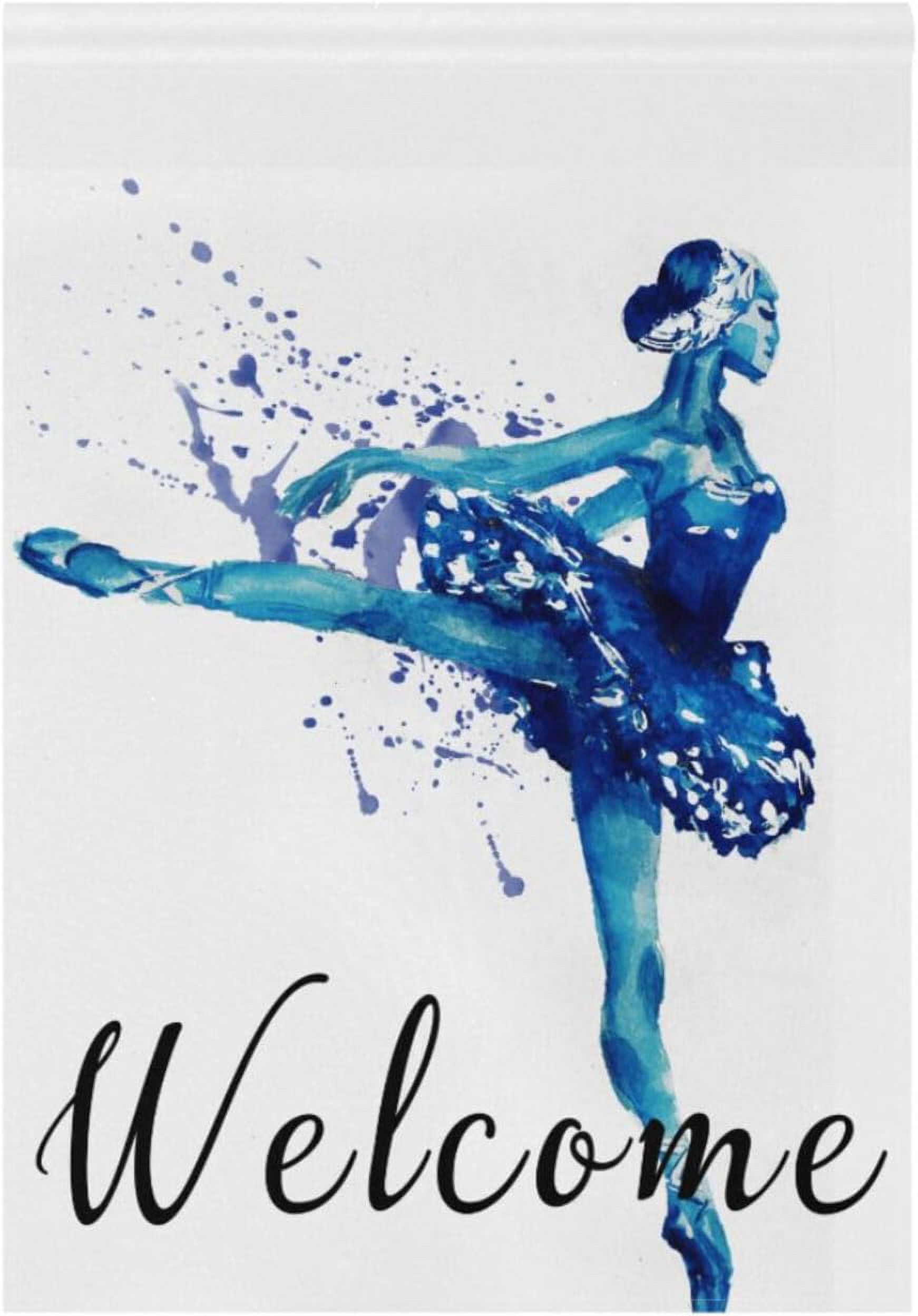 GZHJMY Dancing Ballerina Welcome Garden Flag 28 x 40 Inch Vertical ...
