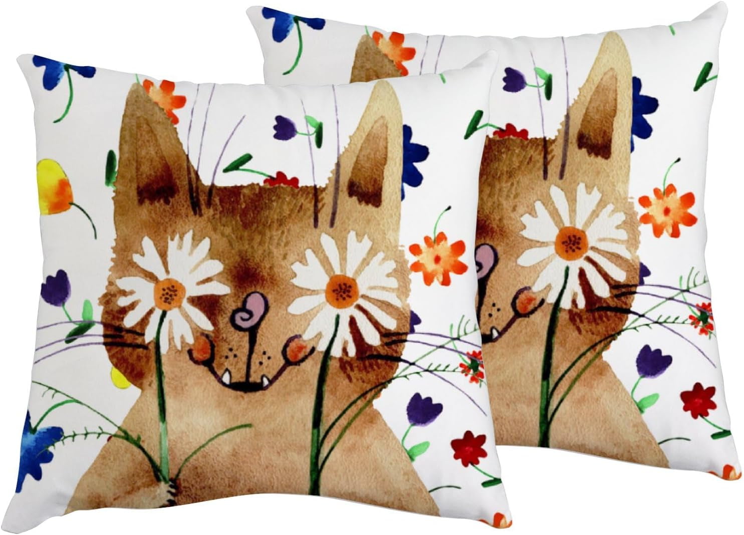 GZHJMY Decorative Throw Pillow Covers Set of 2, Soft Pillow Cases ...