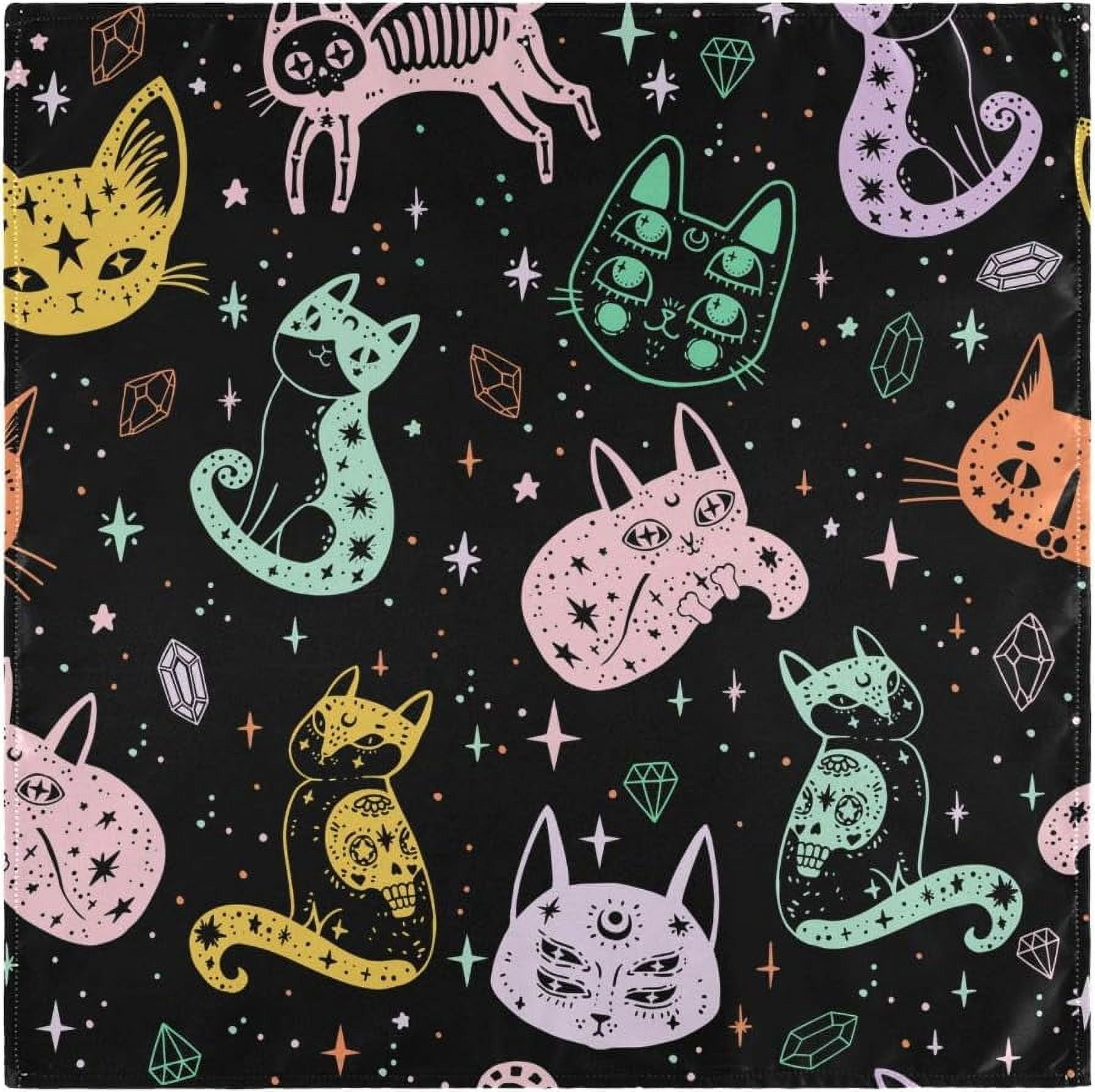 GZHJMY Diamond Cat Cloth Dinner Napkins Everyday Use 20" × 20" Home ...