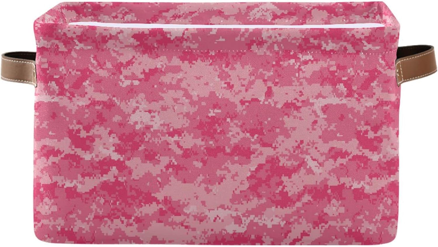 GZHJMY Digital Camo Pink Shelf Storage Baskets, Foldable Fabric Storage ...