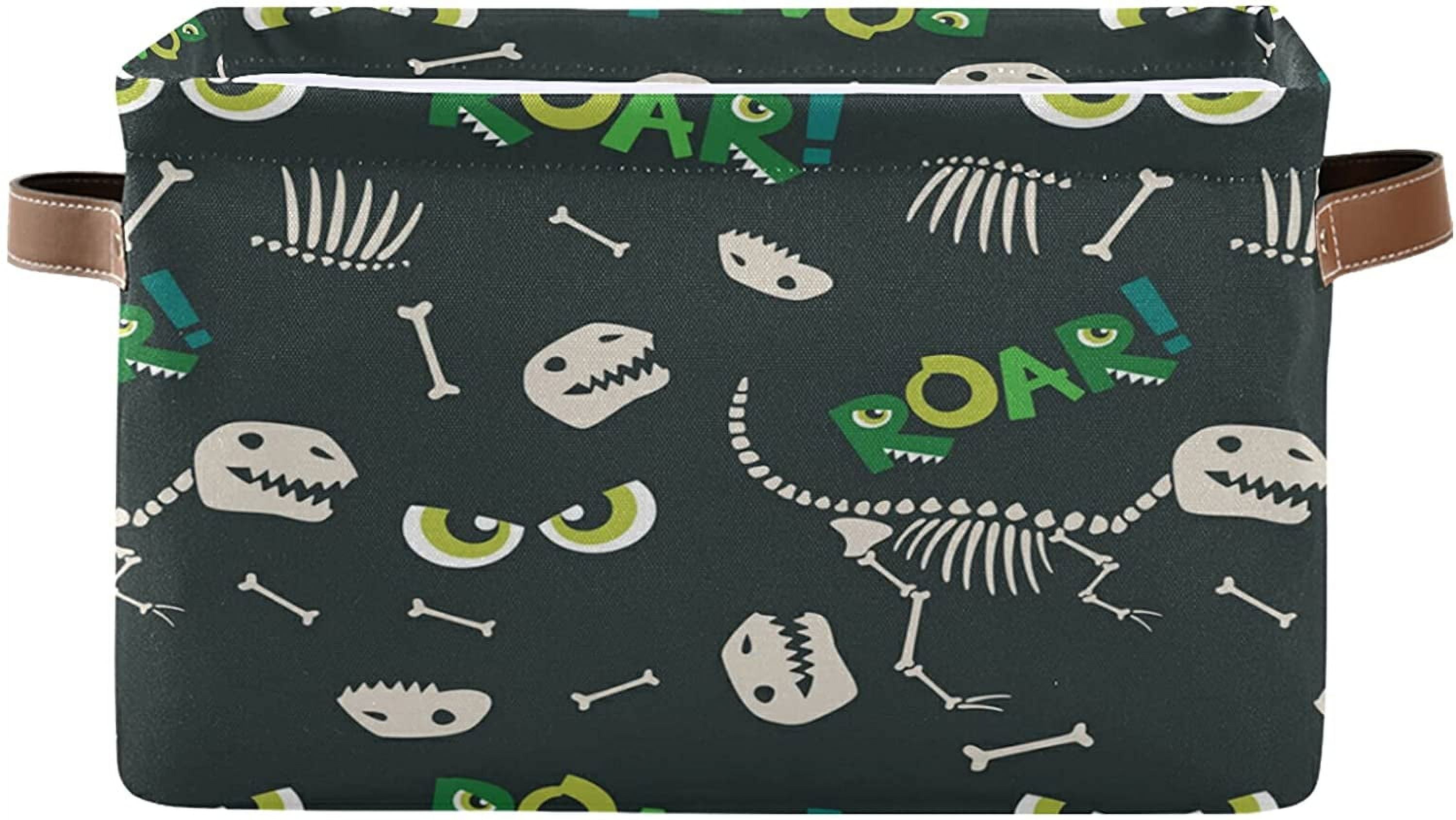 GZHJMY Dinosaur Fossil Bones and Eyes Storage Bin for Toy Storage ...