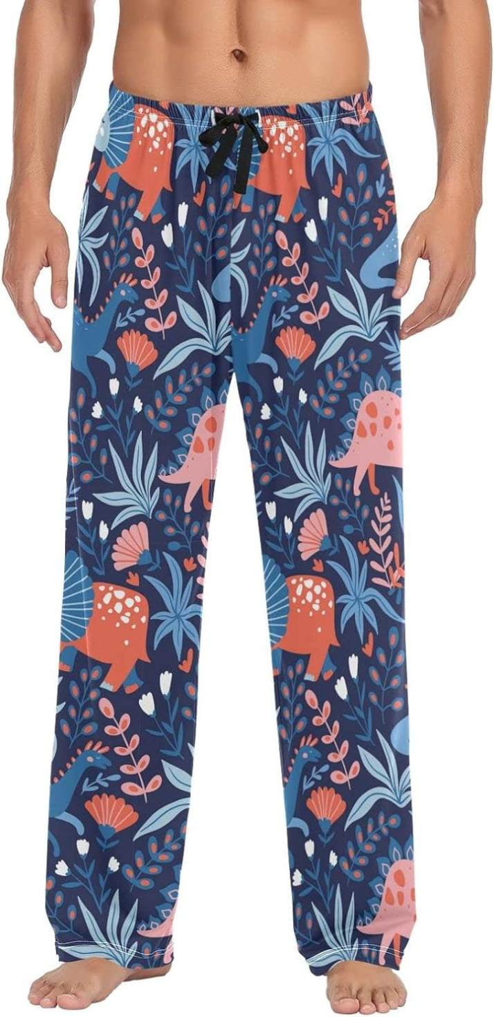 GZHJMY Dinosaur Pajama Pants for Men, Lounge Pants Lightweight Men ...
