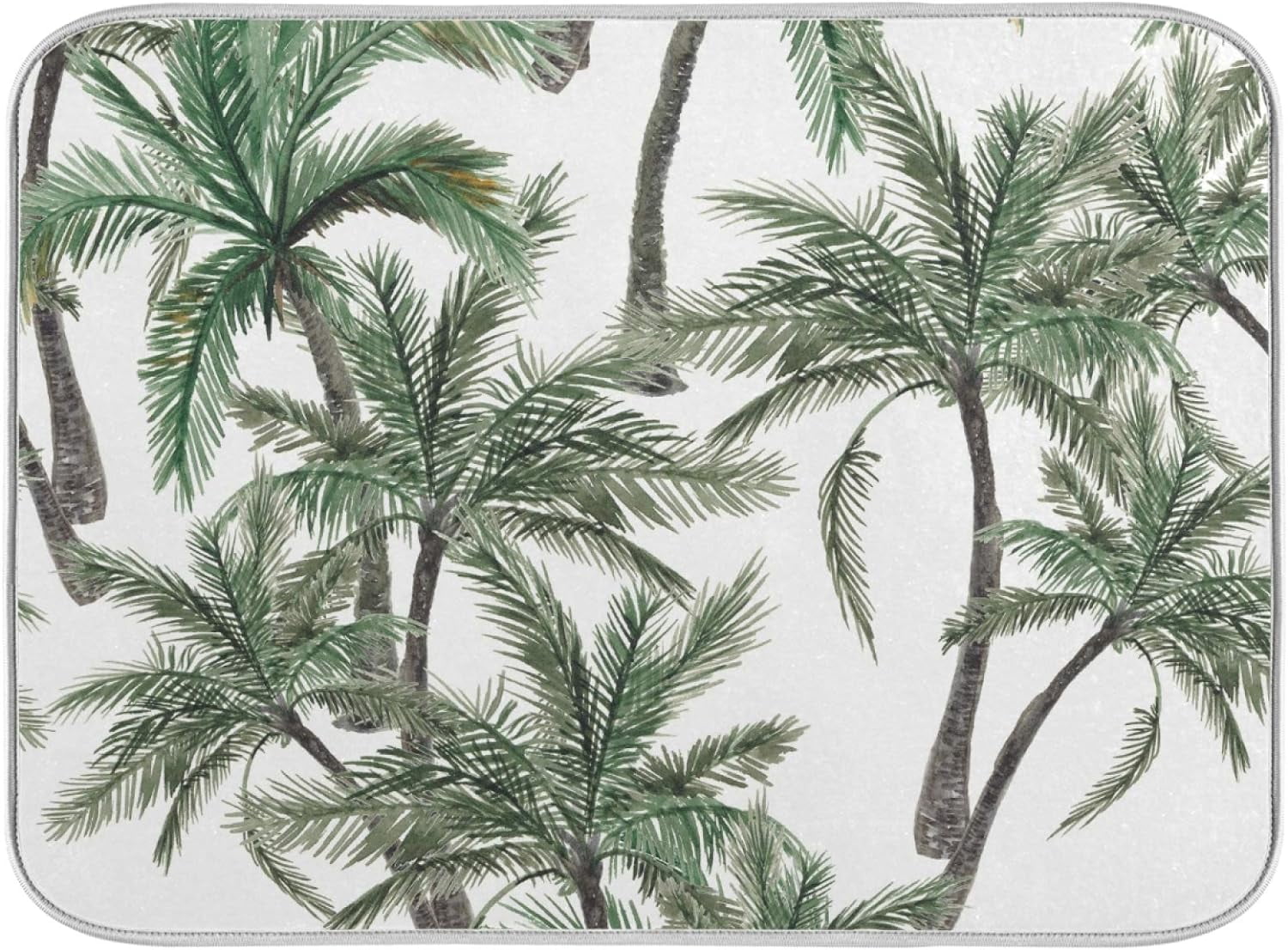 GZHJMY Dish Drying Mat Palm Tree Spring Ultra Absorbent Drying Pad Heat ...