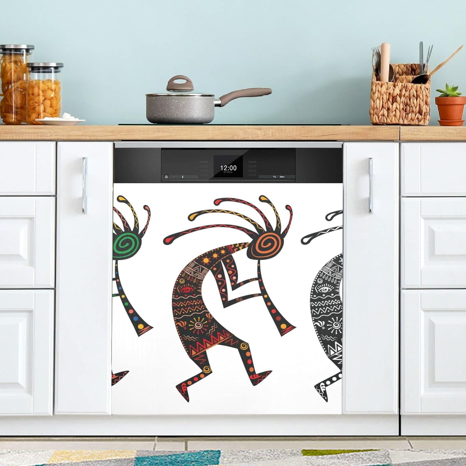 GZHJMY Dishwasher Magnet Cover Southwestern Ancient Fertility Deity ...