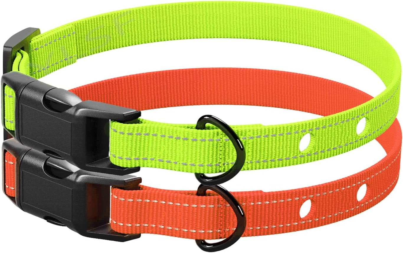 GZHJMY Dog Nylon Collar Strap with 2 Holes for Electronic Fence ...