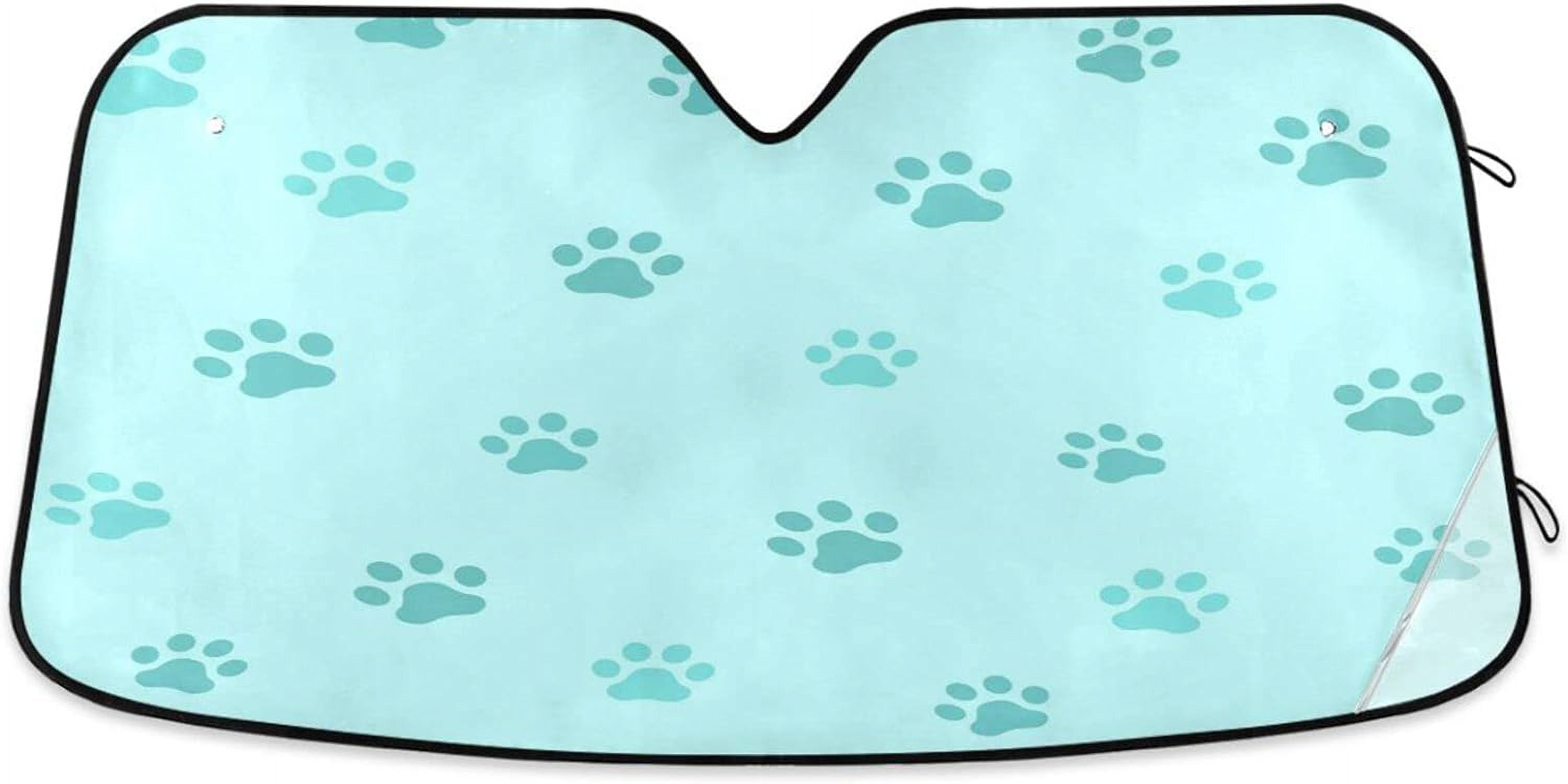 GZHJMY Dog Paw Car Windshield Sunshade Front Auto Sun Shield Shade ...