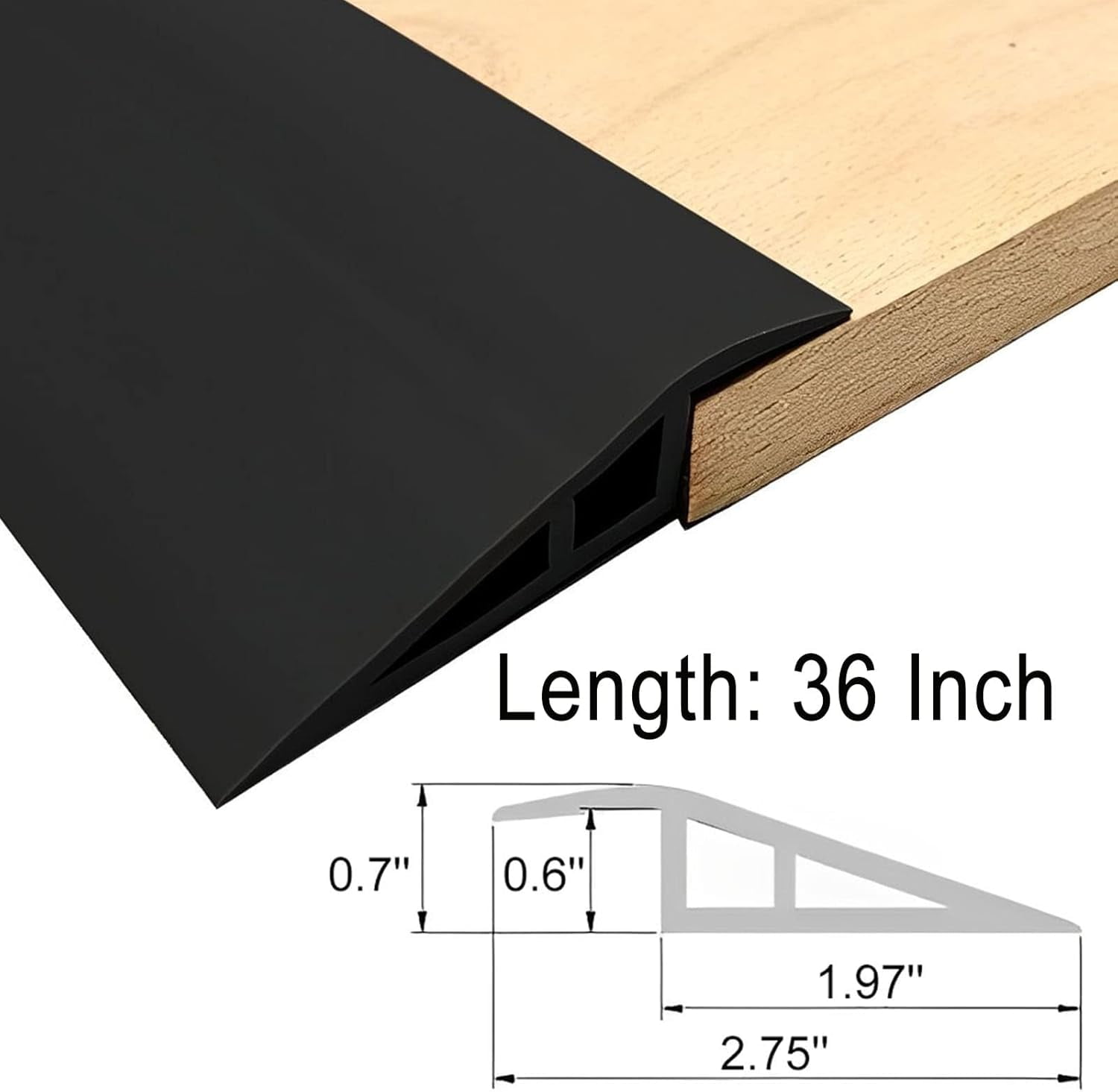 GZHJMY Door-Thresholds-Ramps Floor-Transition-Strip 36 inch, 1/2'' ~ 3/ ...
