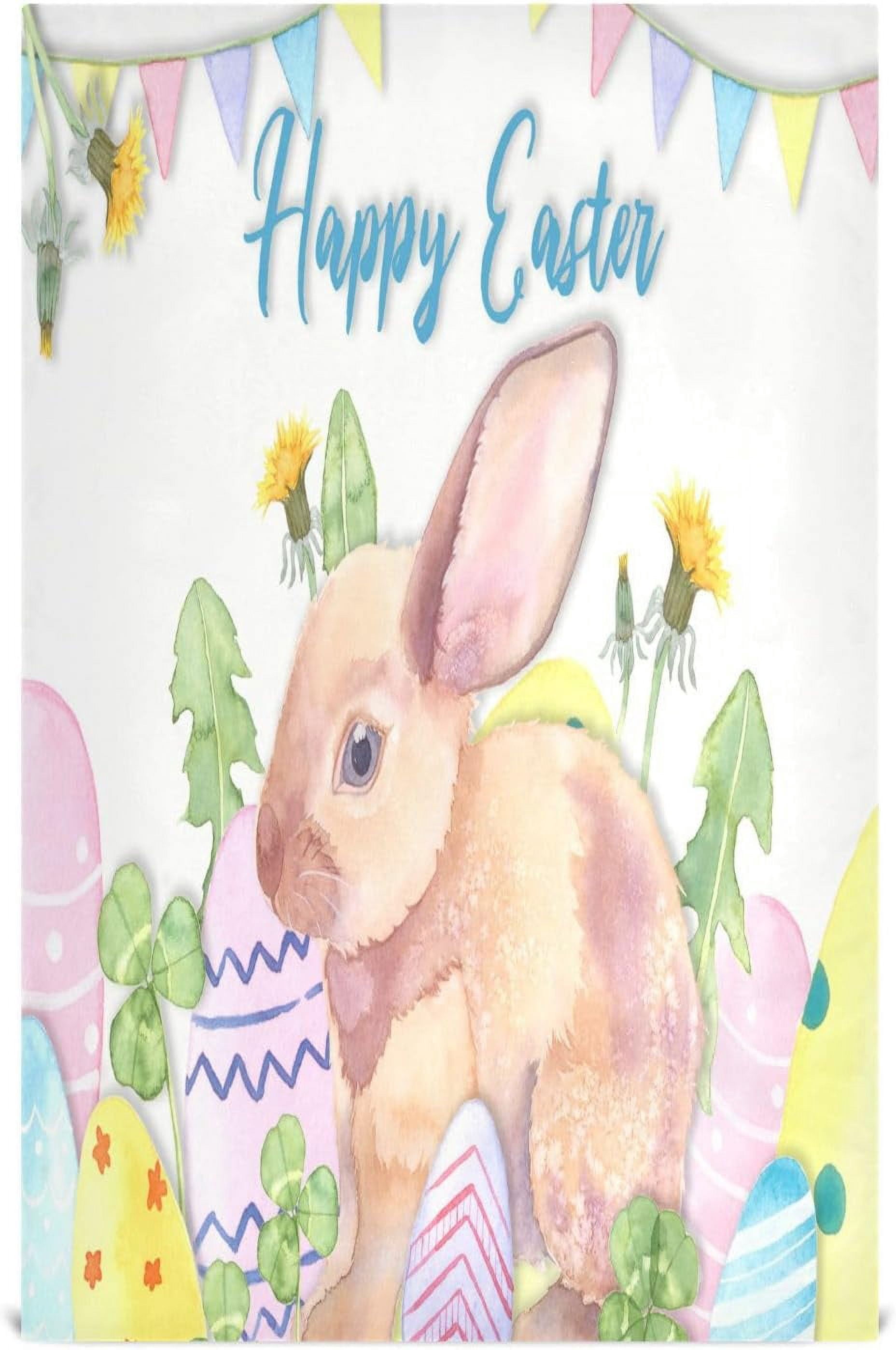 GZHJMY Easter Bunny Eggs Kitchen Dish Towel 1 Pack, Soft Absorbent ...