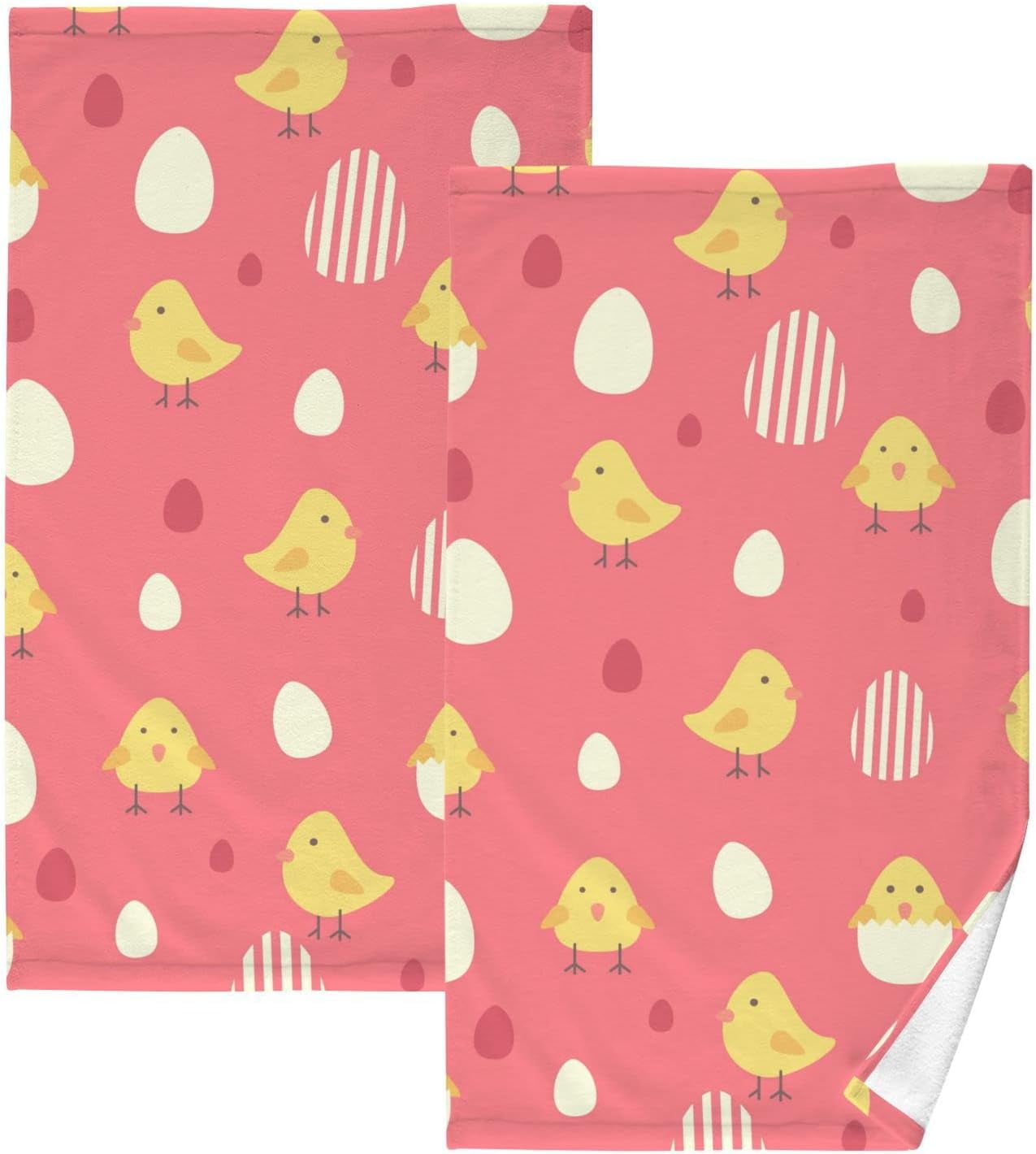 GZHJMY Easter Cotton Hand Towels, 2 Pack Absorbent Bath Towel ...