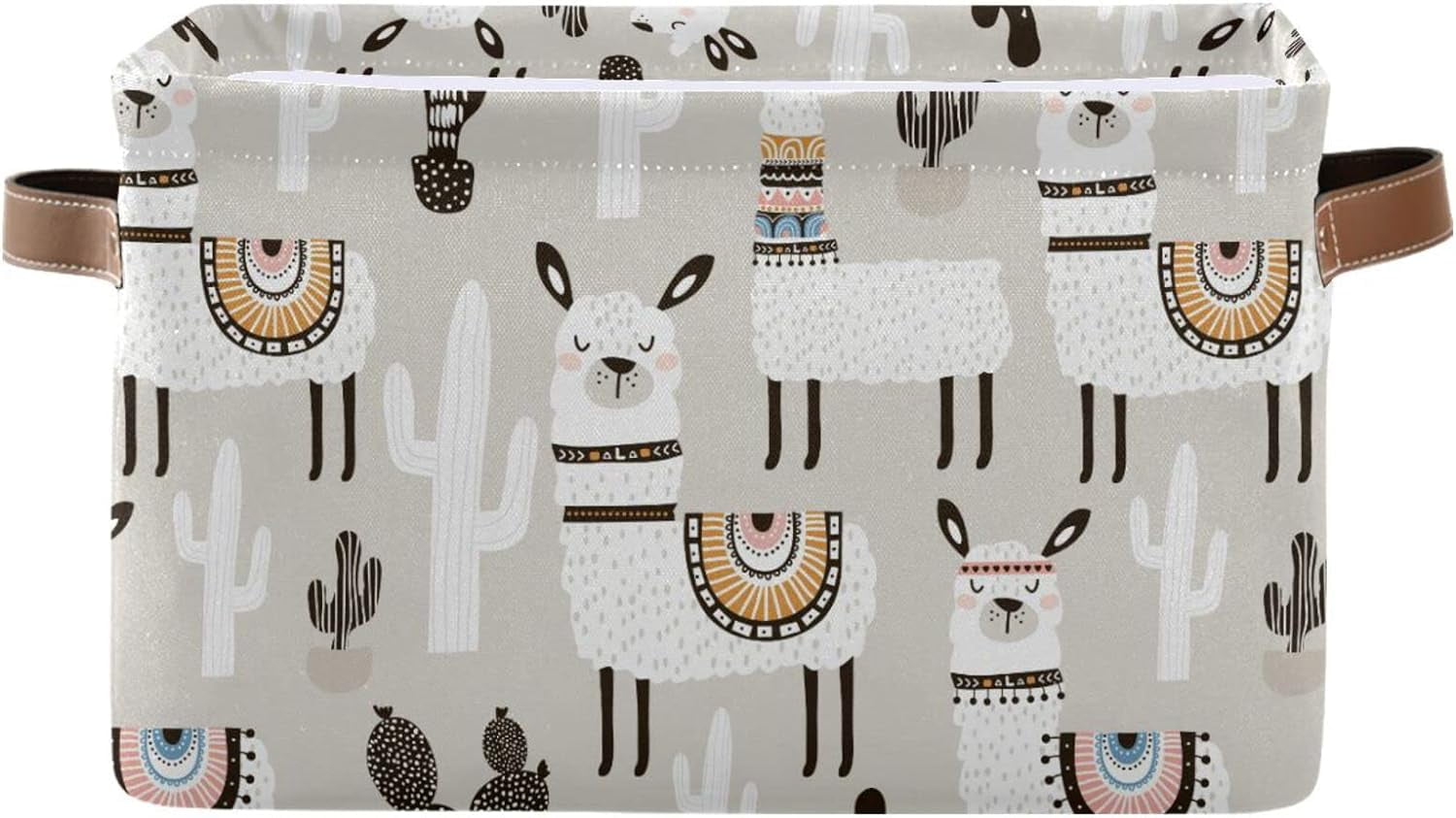 GZHJMY Elegant Desert Camel Shelf Storage Baskets, Foldable Fabric ...