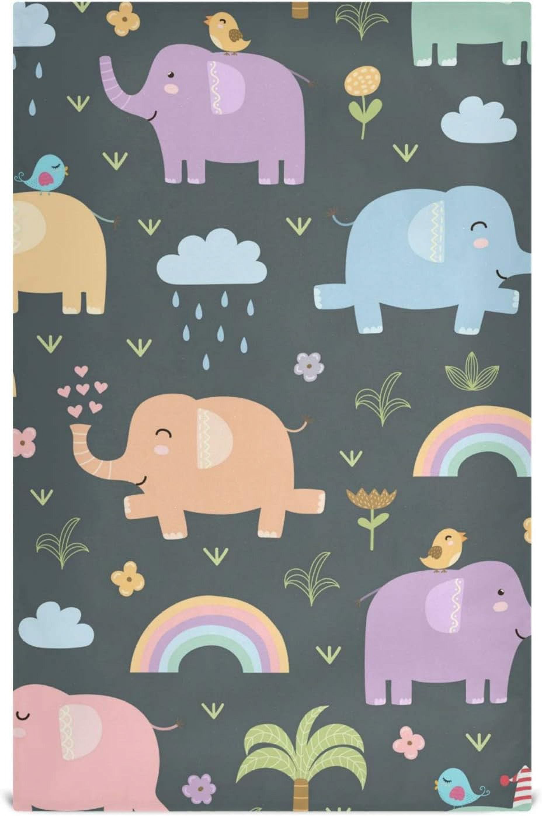 GZHJMY Elephant Kitchen Dish Towel Set of 1, Super Absorbent Soft ...