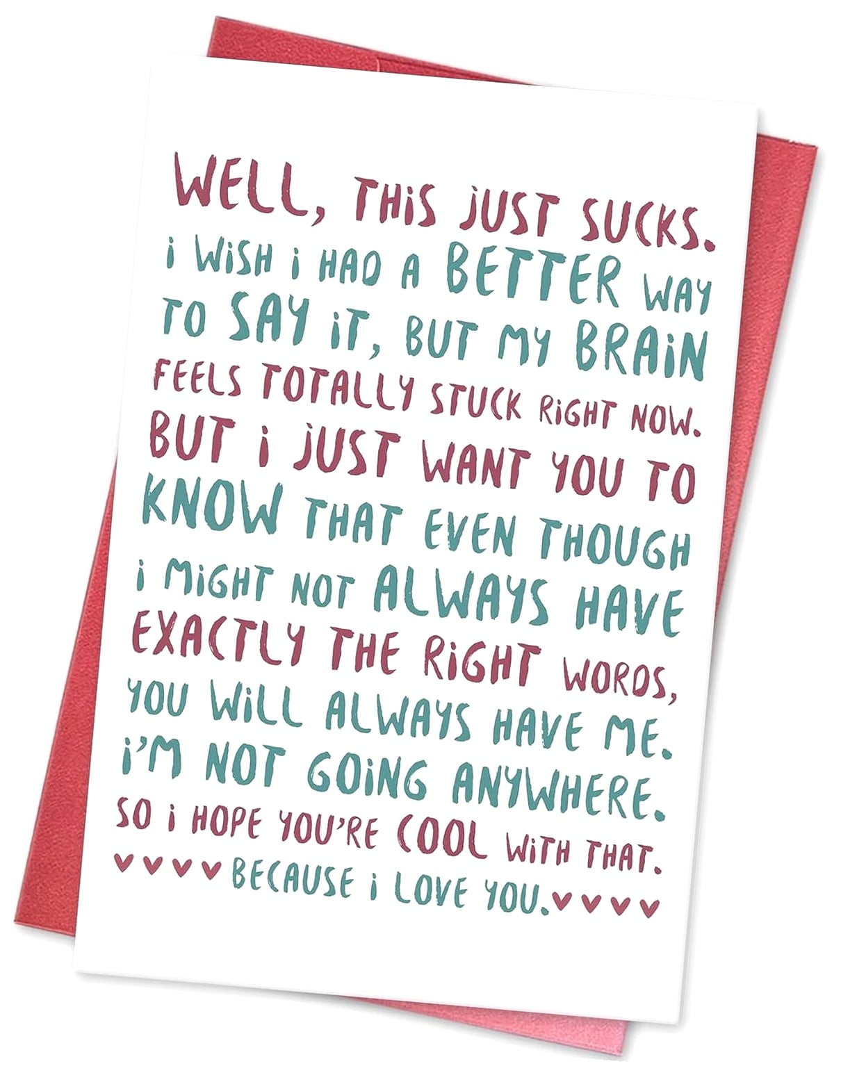 GZHJMY Encouragement Card for , Condolence, Grief, Illness Times, Funny ...