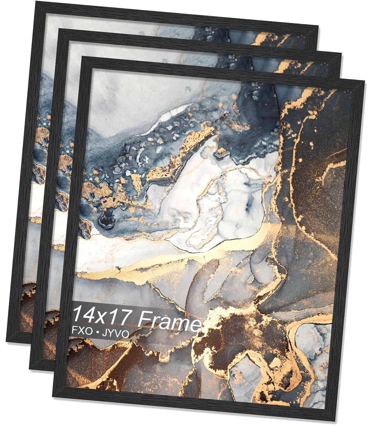 GZHJMY Engineered Wood 14x17 Picture Frame Set of 3, Frame for 14 x 17 ...