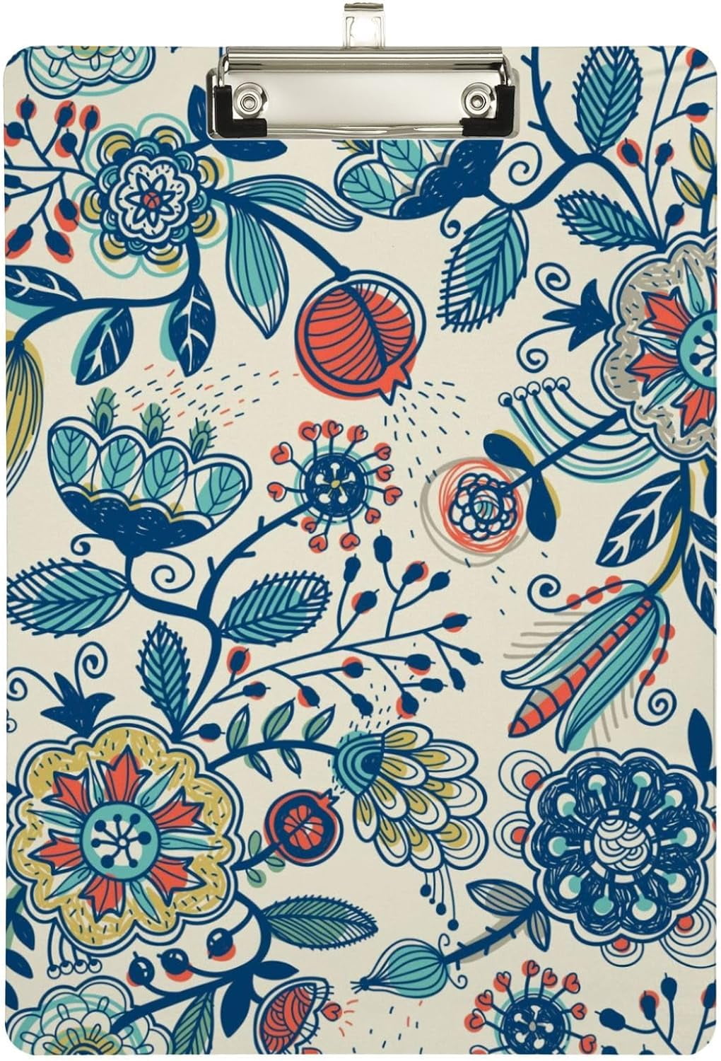 GZHJMY Ethnic Flowers Clipboard Classrooms Office Clipboard A4 Standard ...
