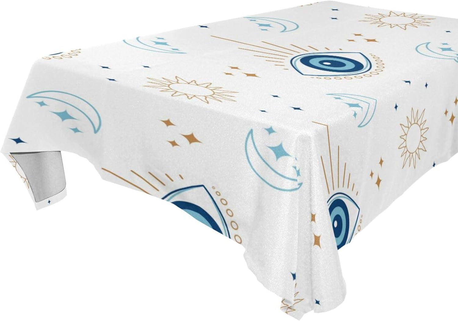 GZHJMY Evil Eyes Tablecloth, Rectangle Waterproof Washable Polyester ...