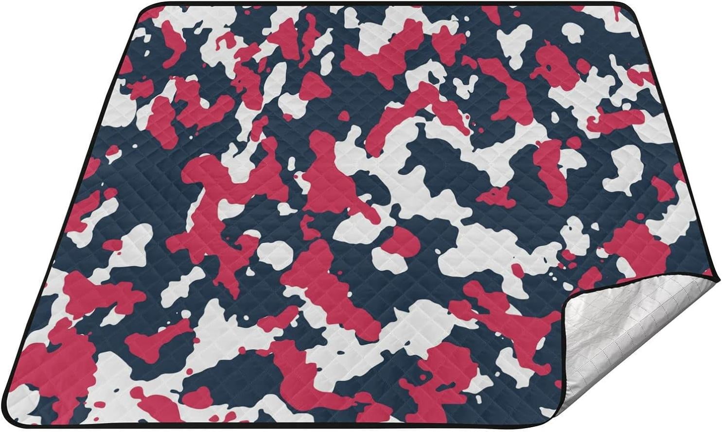 GZHJMY Extra Large Outdoor Picnic Blanket 78"x78",Camouflage Waterproof ...