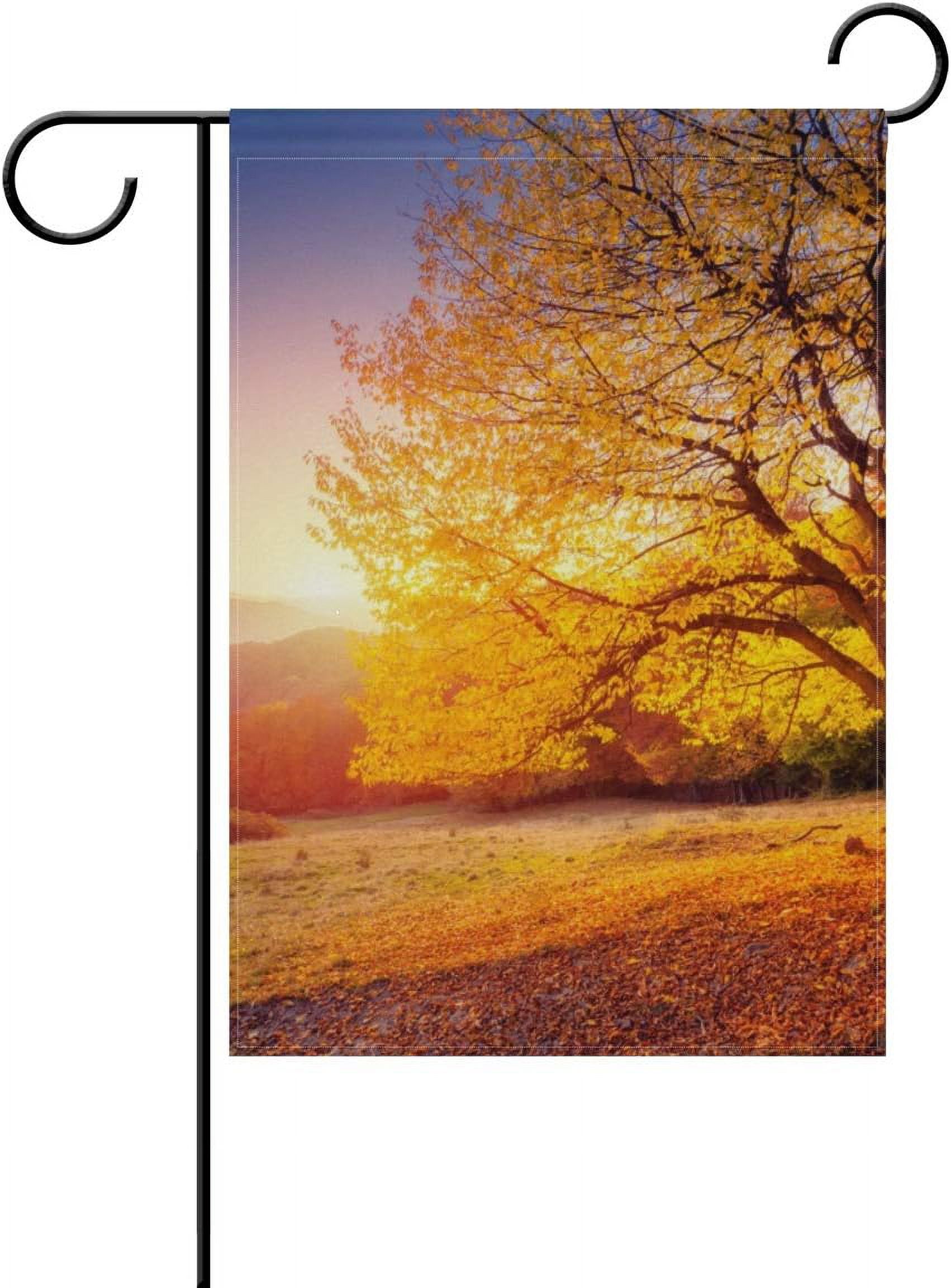 GZHJMY Fall Forest Garden Flag Yard Banner Polyester for Home Flower ...