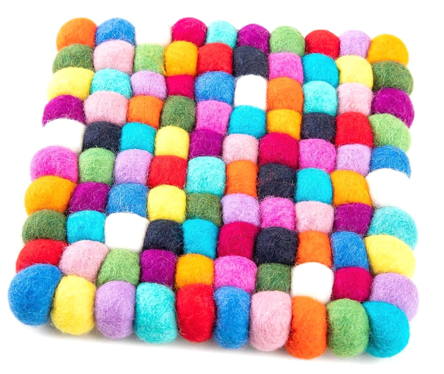 GZHJMY Felt Trivet Pot Mat - Protect Your Table - Hand-Felted in Nepal ...