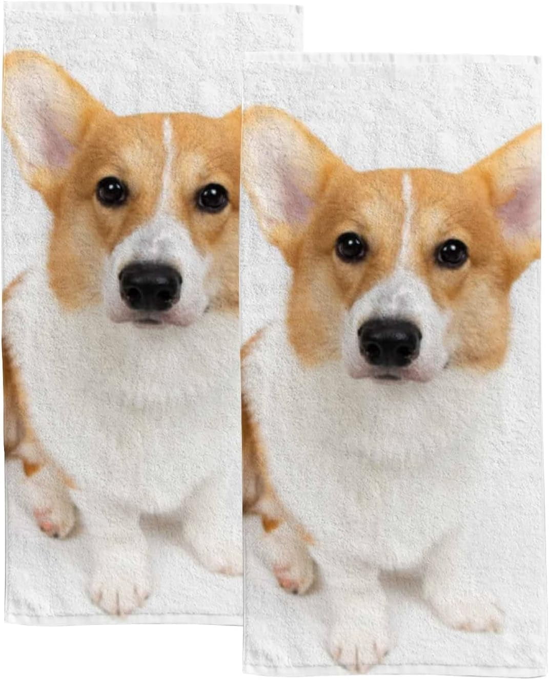 GZHJMY Fingertip Hand Towels, 2 Pack Pcs Pembroke Welsh Corgi Puppy Dog ...