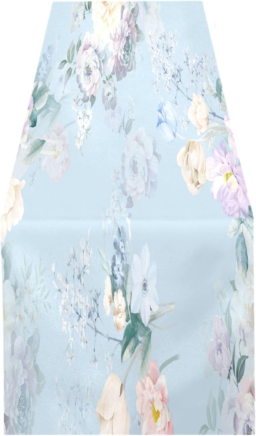 GZHJMY Floral Element Table Runner, 14x108 inches Kitchen Table ...