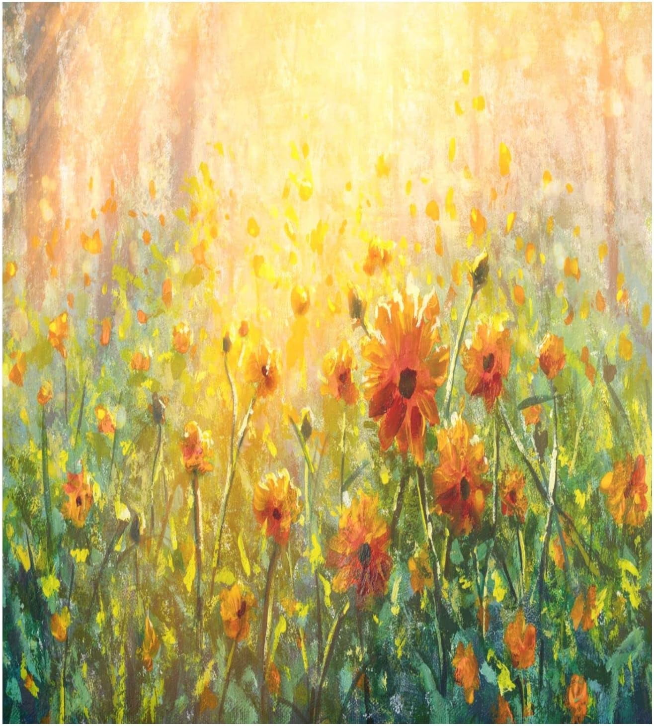 GZHJMY Flower Oil Painting Landscape Dishwasher Magnet Cover ...