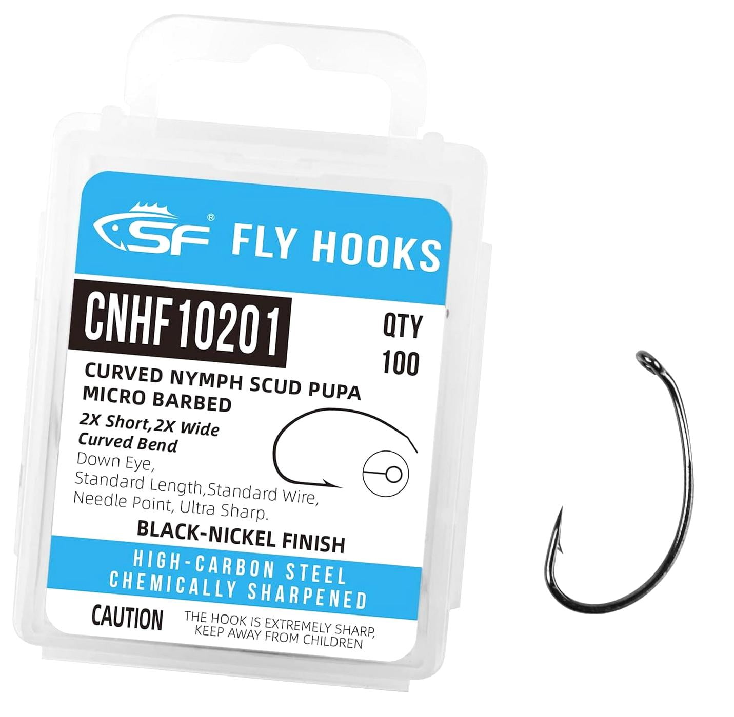 GZHJMY Fly Tying High Carbon Steel for Nymphs, Wet, Traditional Dry ...