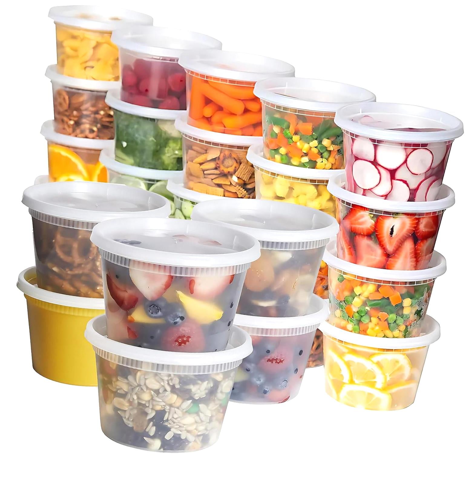 GZHJMY Food Storage Containers [10 Set] 16 oz Plastic Containers with ...