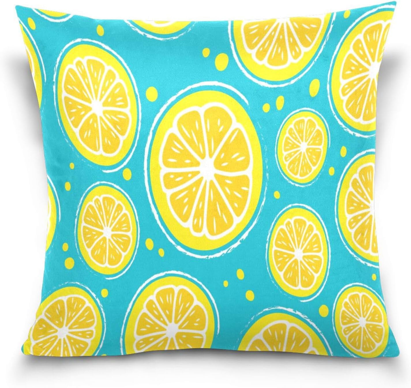 GZHJMY Fresh Lemon Pillow Cover 20 x 20 Inch, Soft Decorative Cushion ...